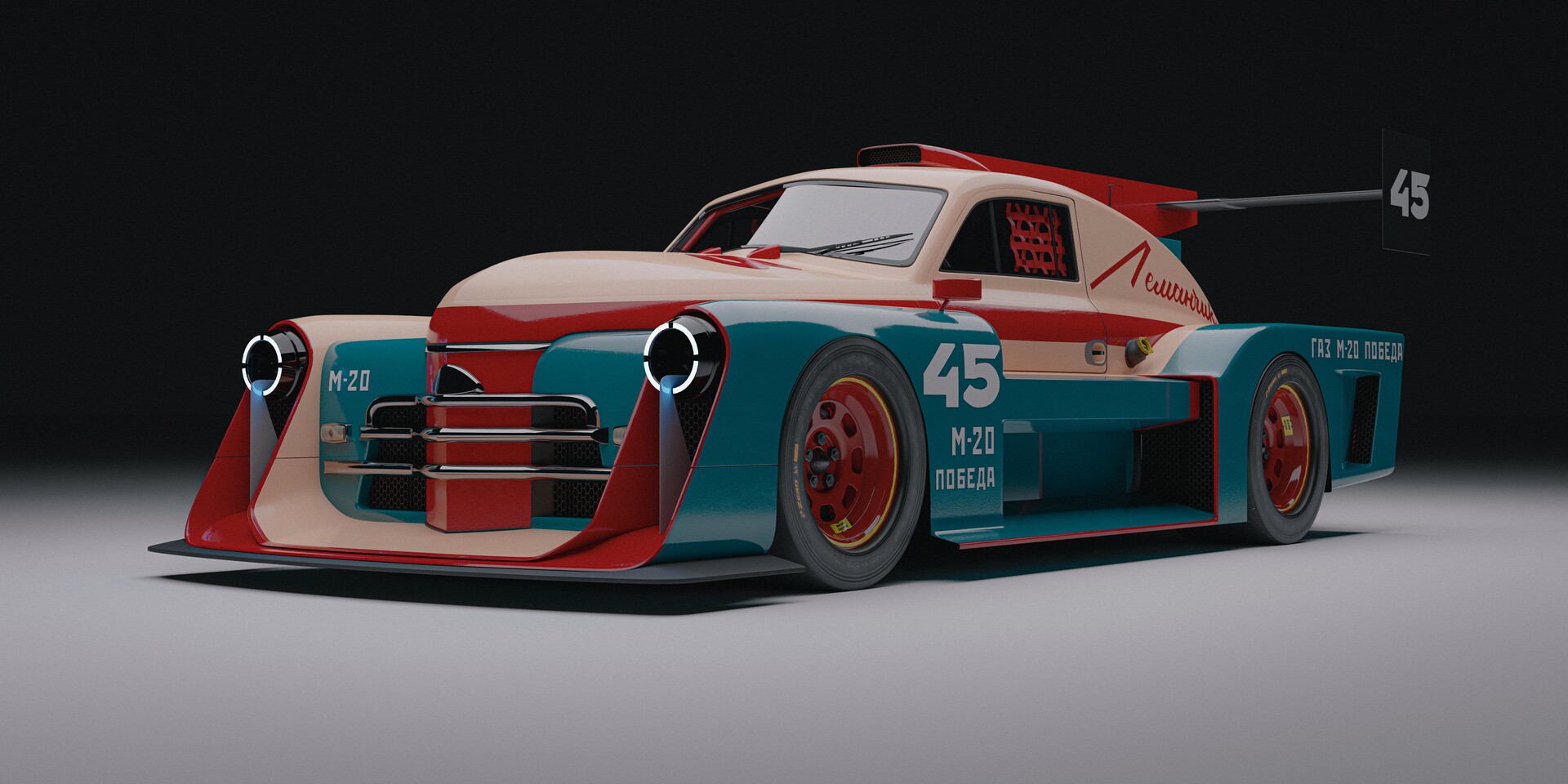 ArtStation - Gaz M-20 Lehman racing version