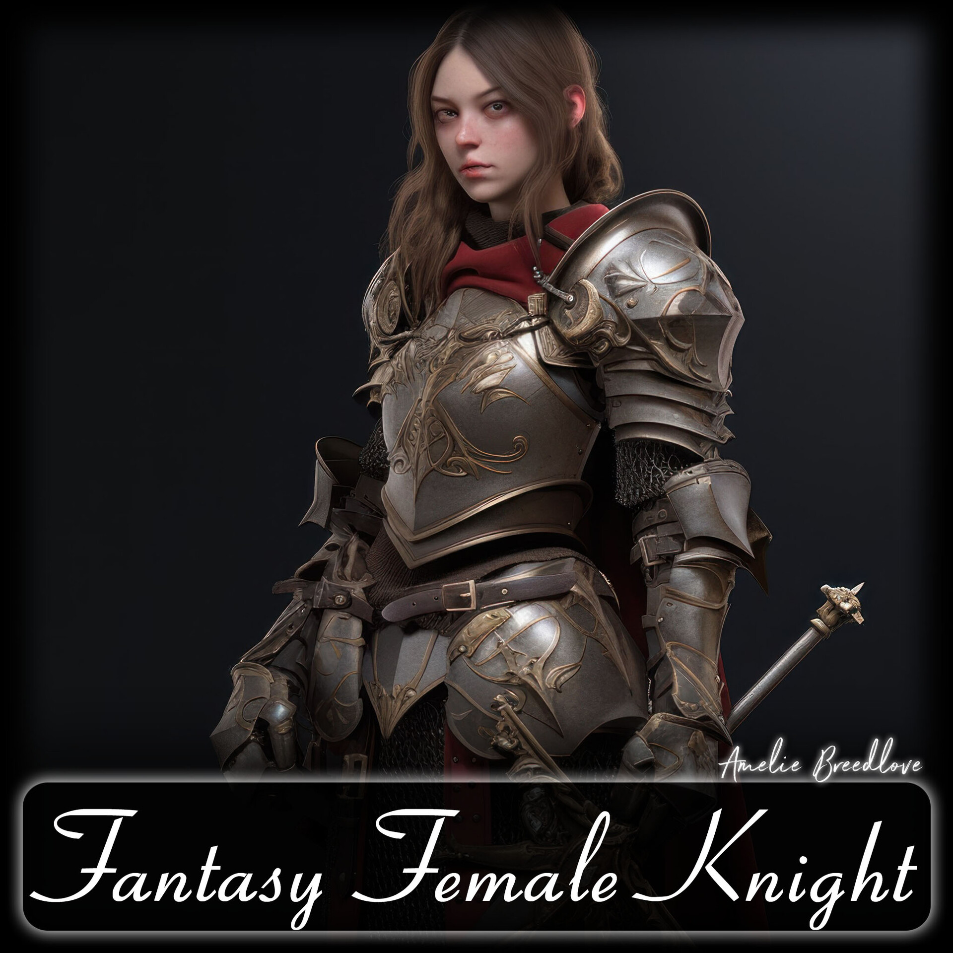 ArtStation - 200 Fantasy Female Knight Reference Pack | 4K | v.34