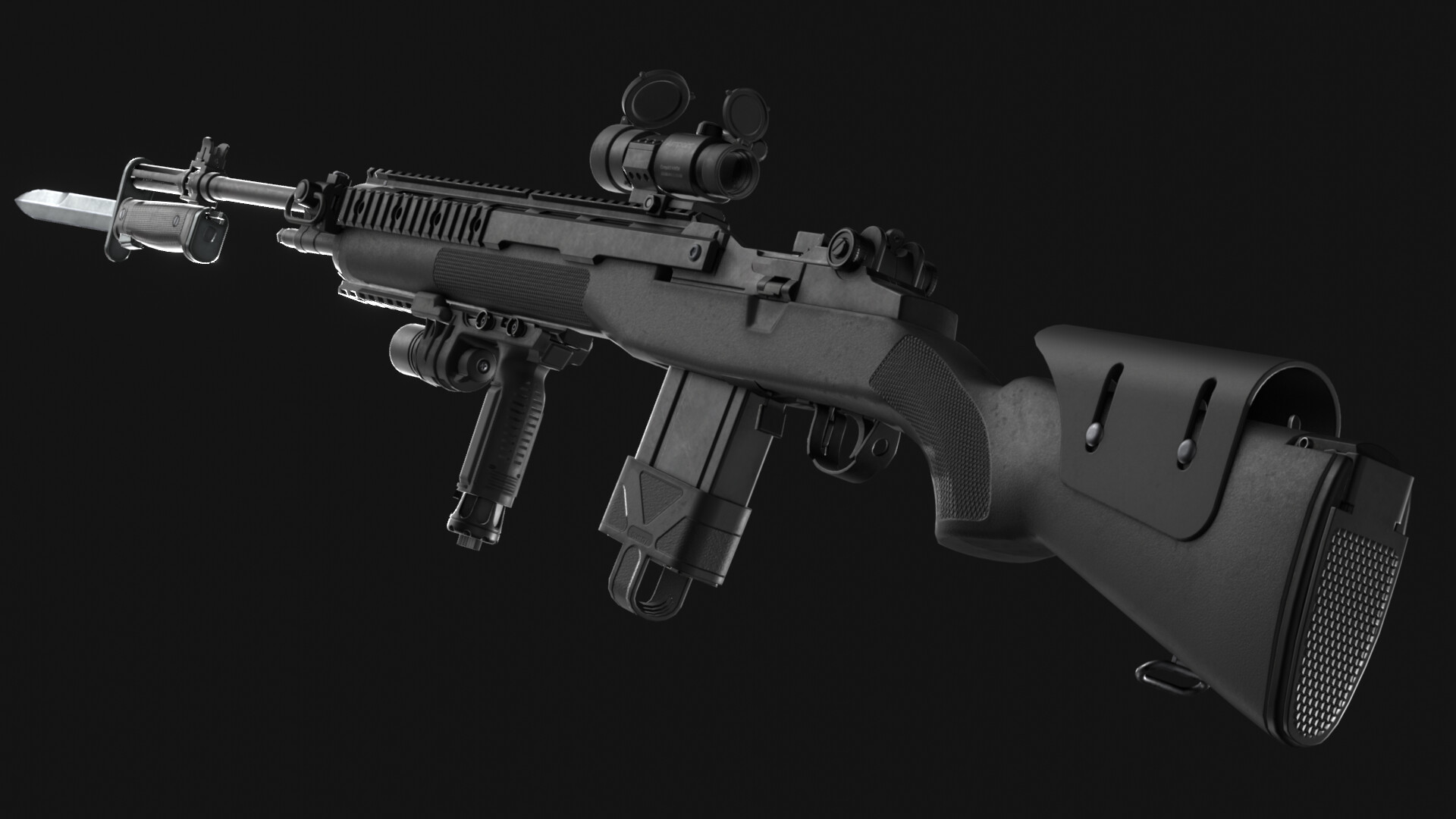 Hao Liu - Springfield M1A Super Match [Highschool of the Dead]