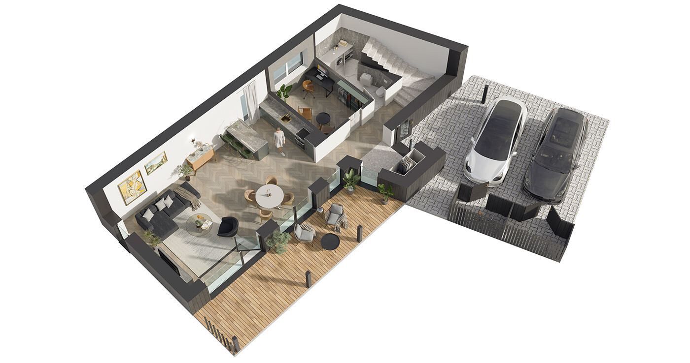 ArtStation - 3D Floor Plan