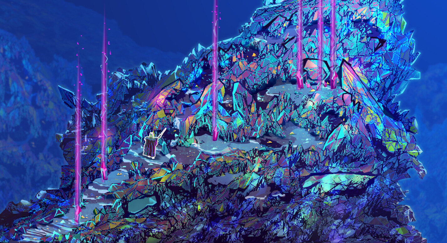 ArtStation - Crystal Cave - Environment Concept Process