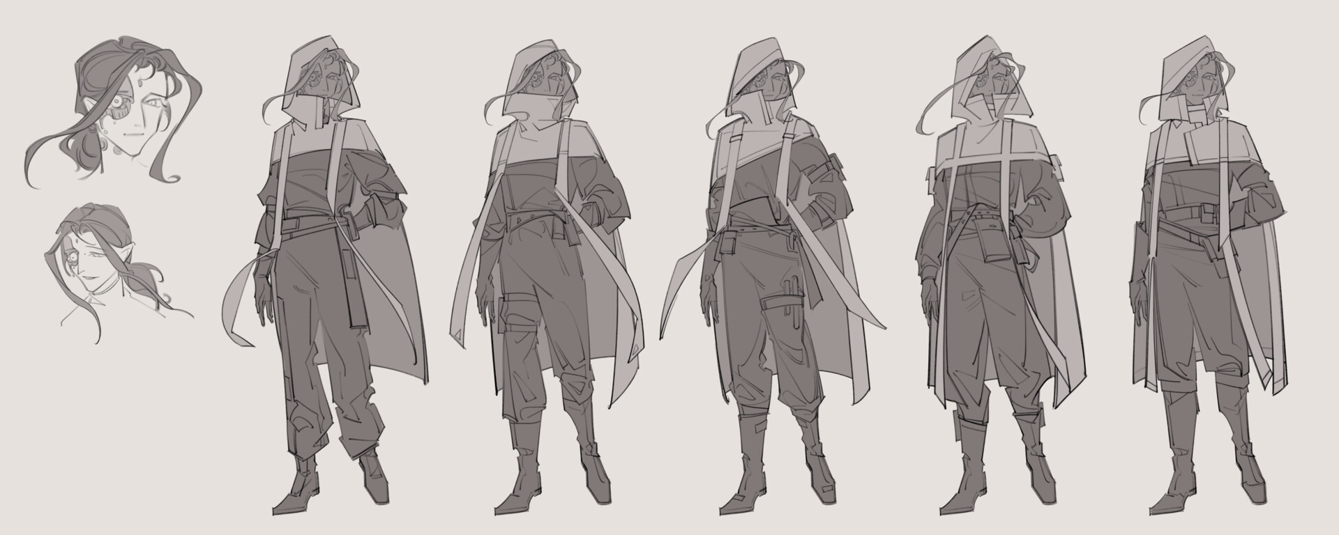 Ming Ni - Master Project: Fragments | Character Design