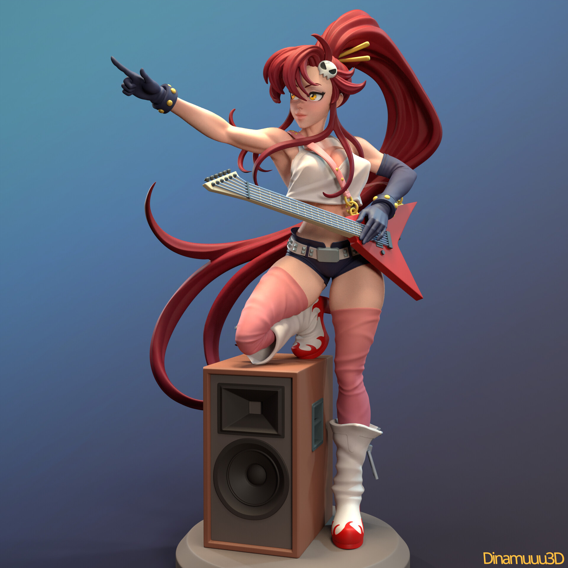Dinamuuu 3D - Yoko Littner, Gurren Lagann, 3D Print Model STL