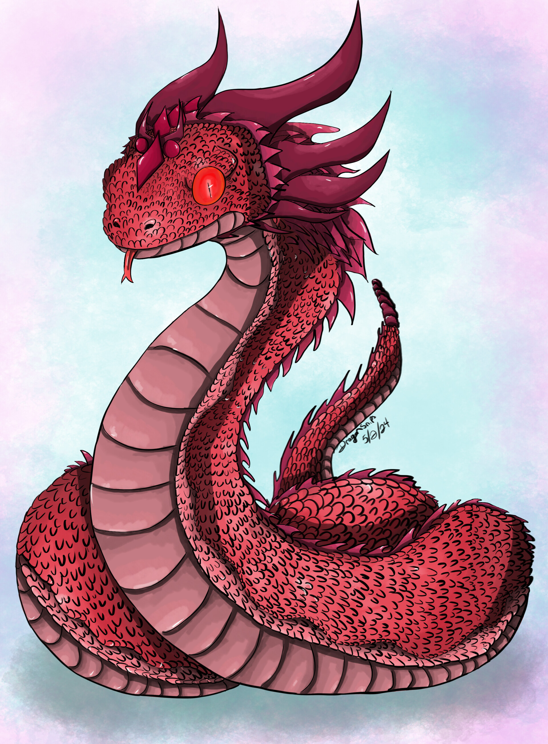 ArtStation - Viper the Dragon Snake