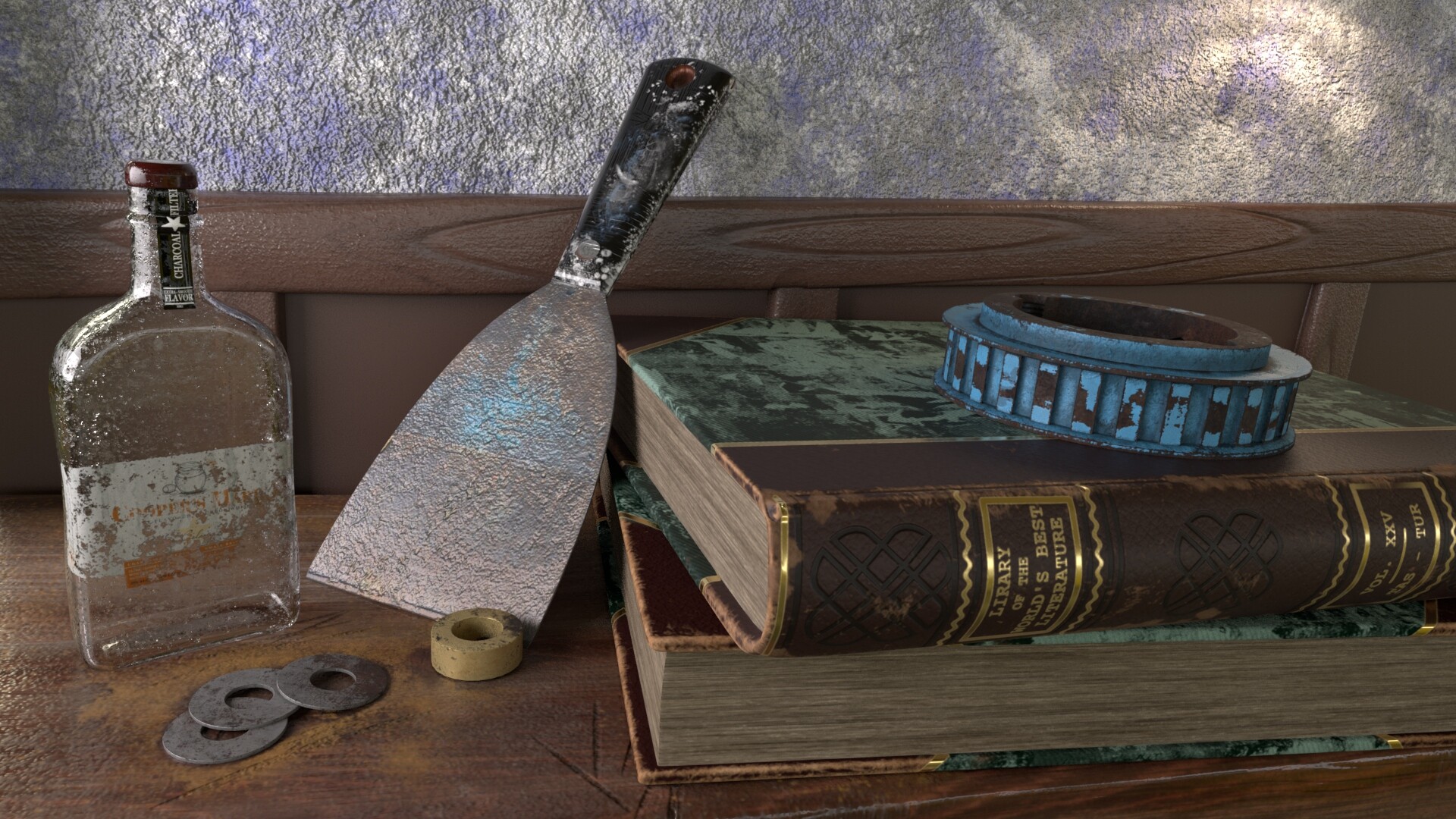 ArtStation - Desk Clutter Model and Texture Practice