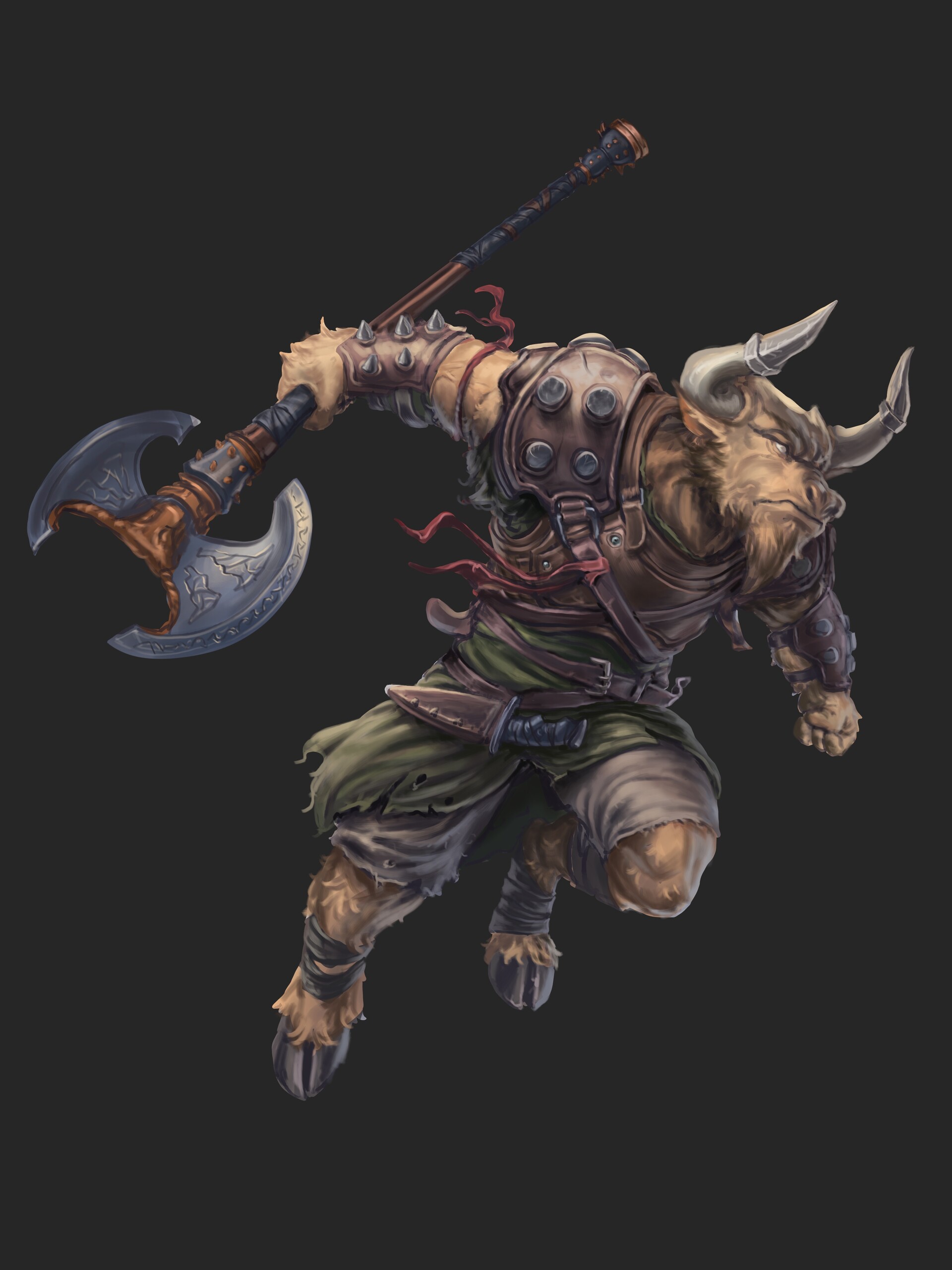 ArtStation - Character Design - Minotaur Warrior