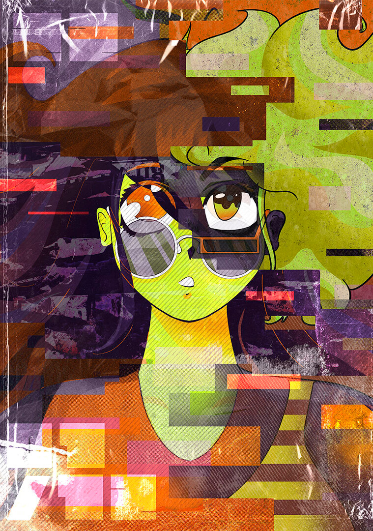 ArtStation - Glitch Pop Girl