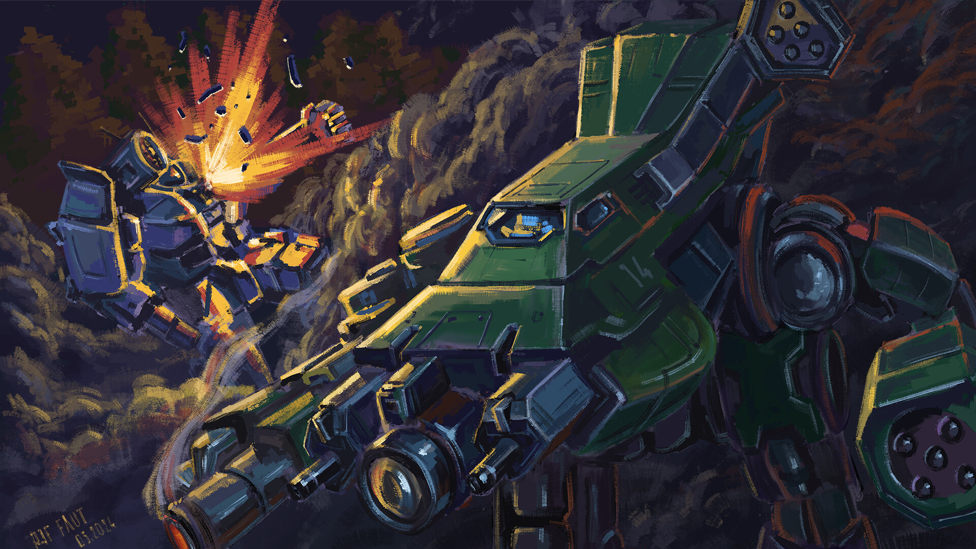 ArtStation - Ammo explosion