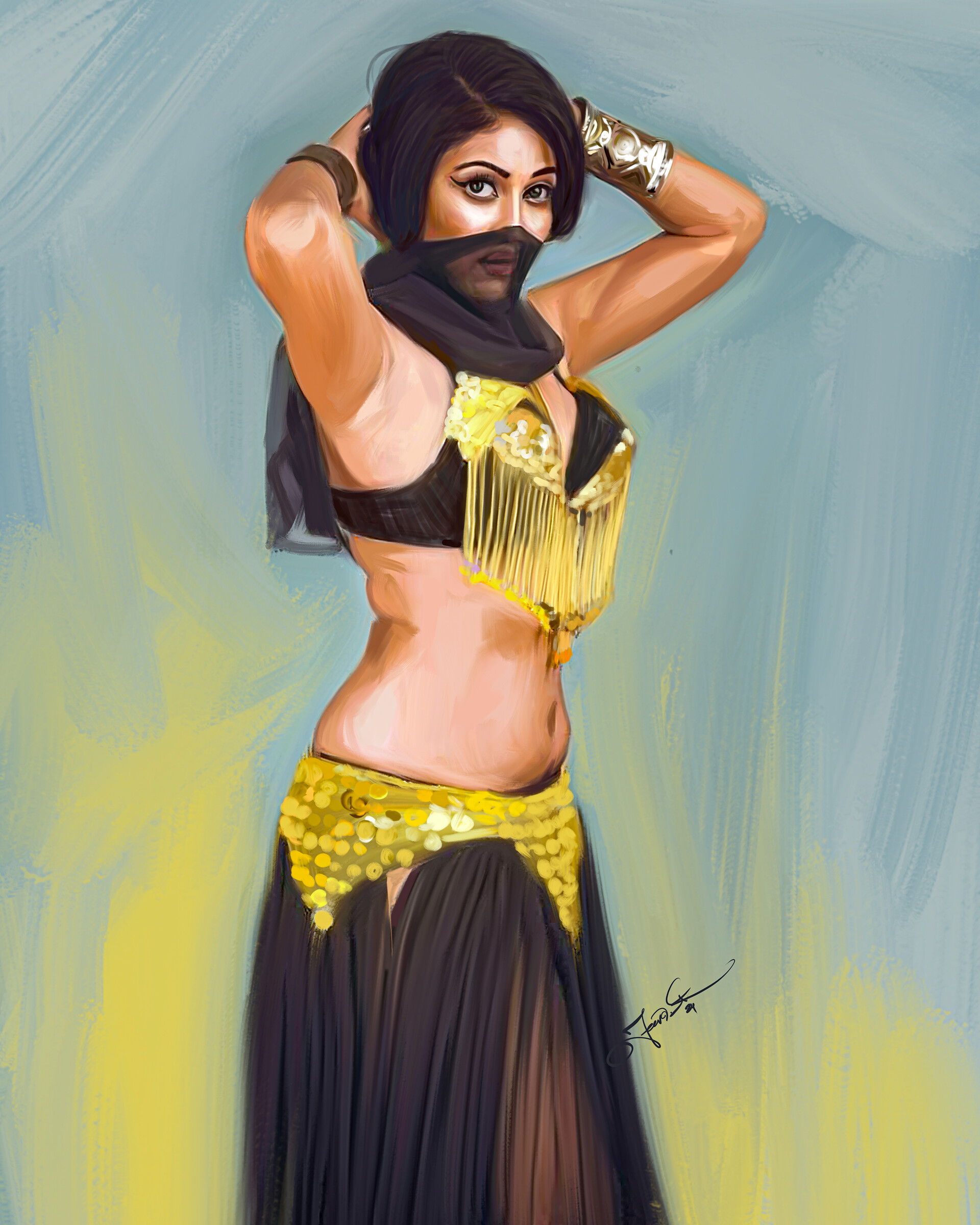 belly dancing art