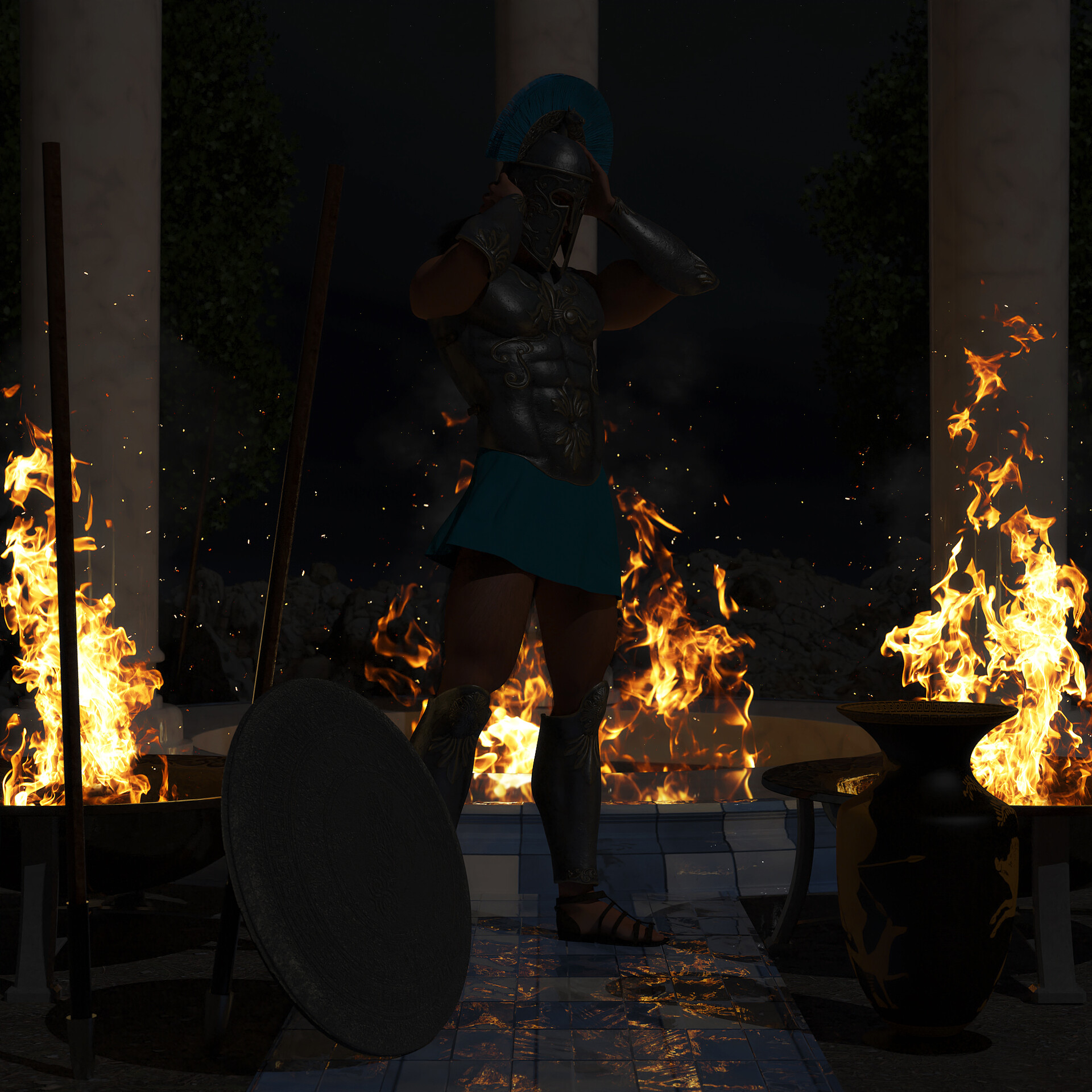 ArtStation - COMEBACK TO SPARTA