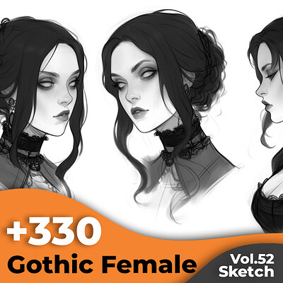 Tika Concept - +340 Male Sketch Reference(4k) | Vol_02