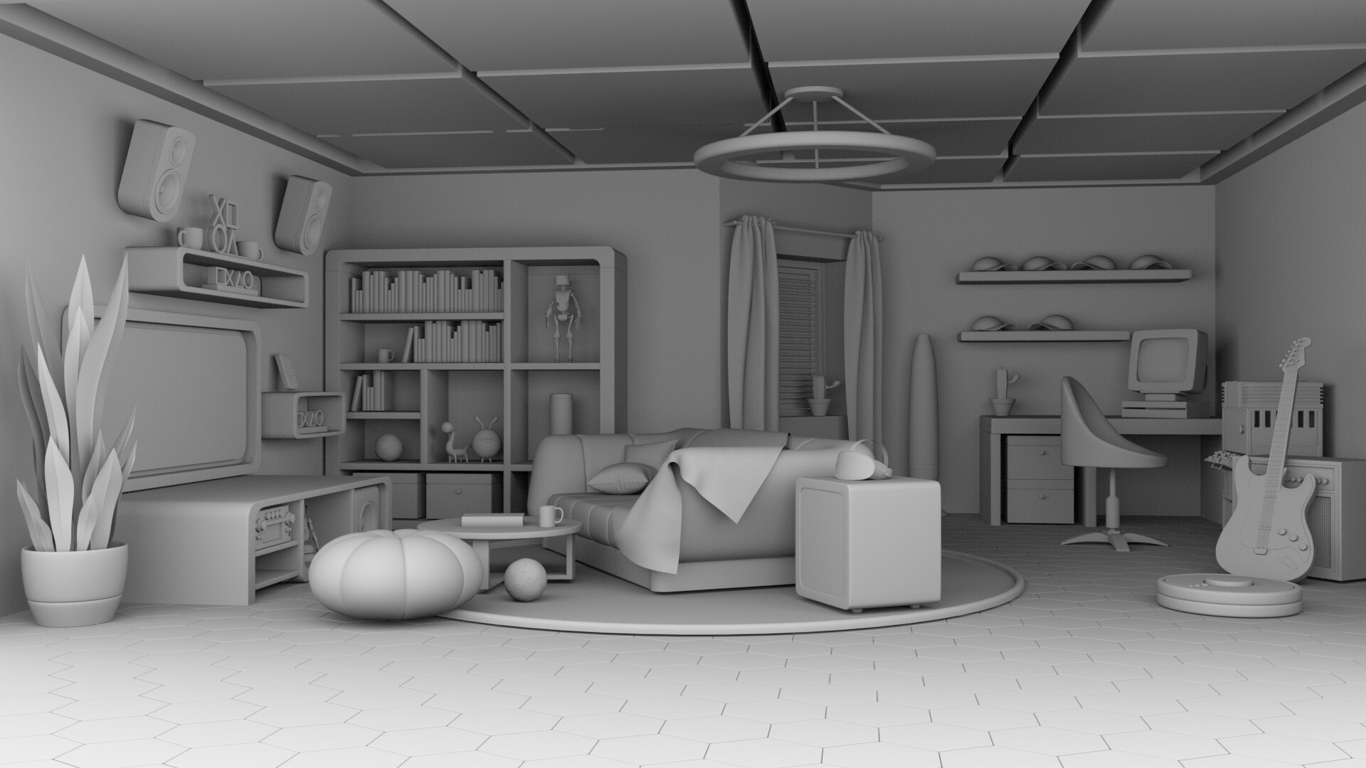 Sourav Maity - INTERIOR MODEL