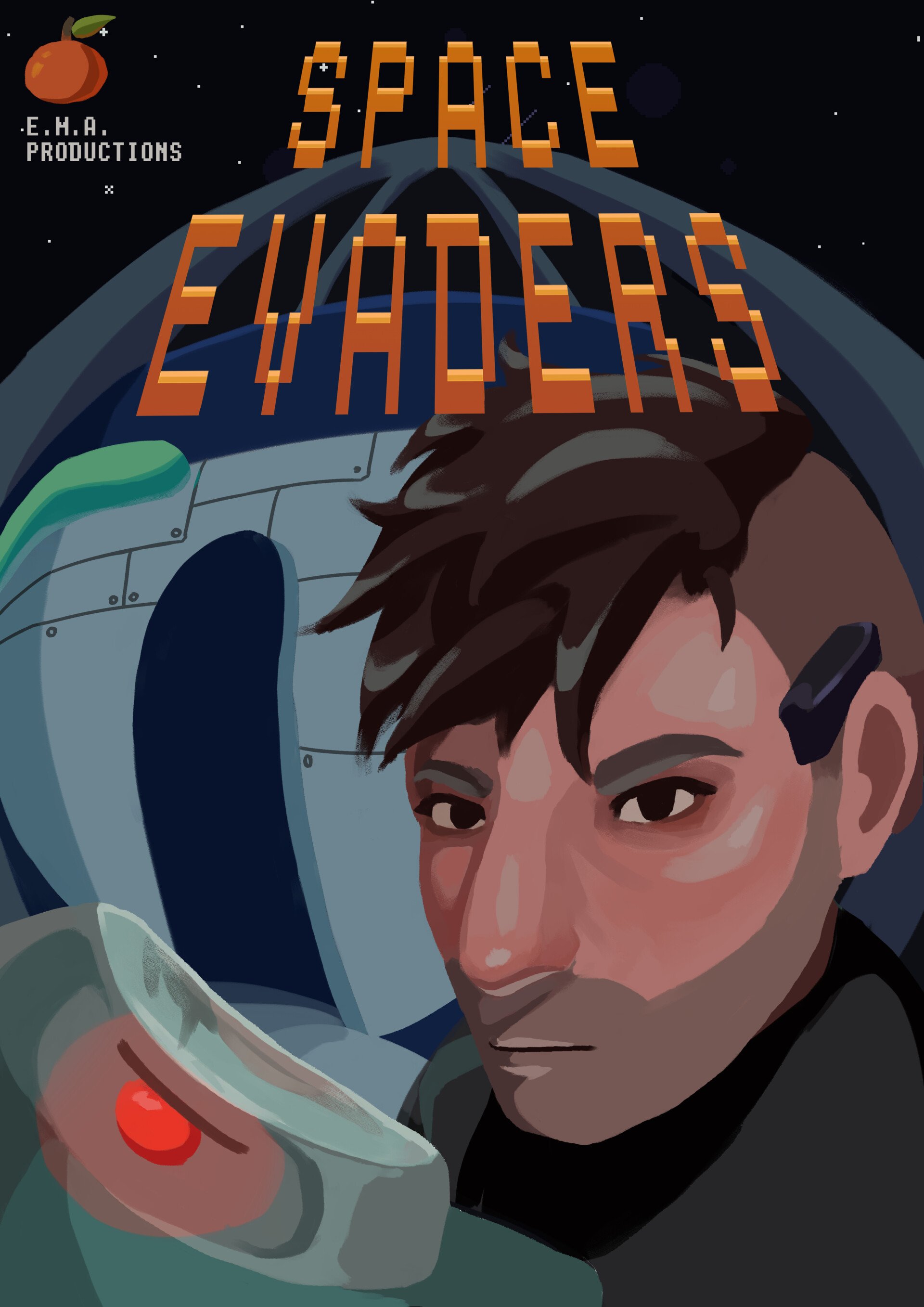 ArtStation - Space Evaders - a point-and-click game project