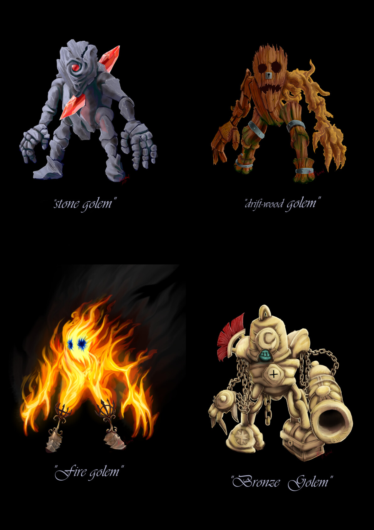 ArtStation - 4 Golems/4 Weeks
