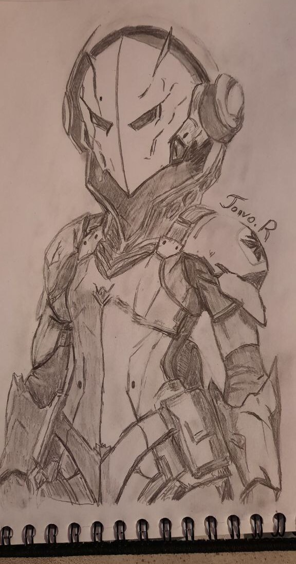 ArtStation - Science fiction character. Pencil drawing.