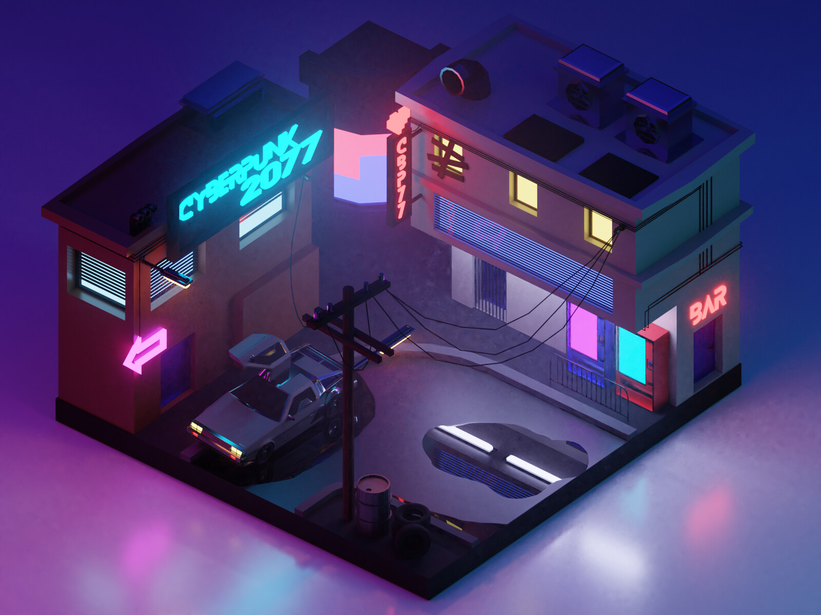 ArtStation - Cyberpunk Scene