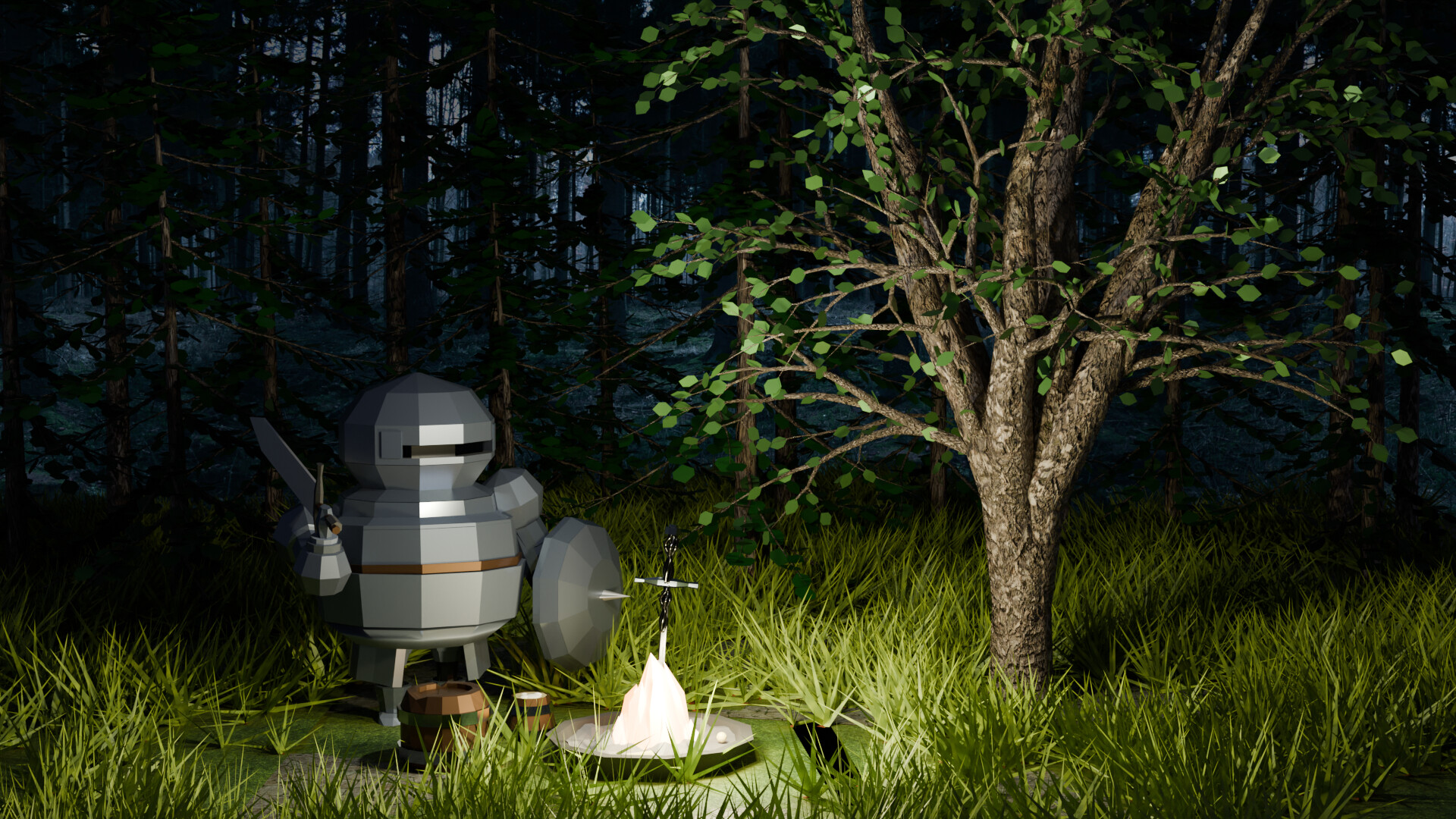 ArtStation - sigward from the kataryne low poly