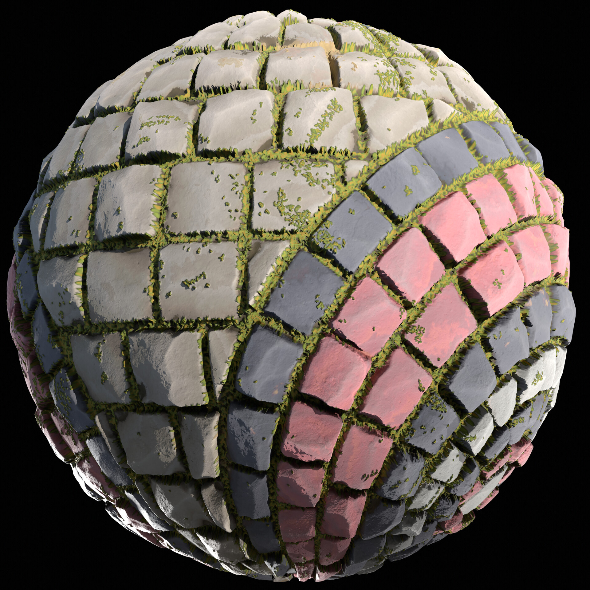 ArtStation - stylized stone tile floor