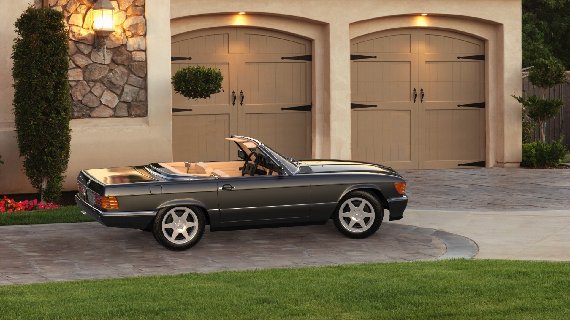 ArtStation - custom Mercedes SL (R107)