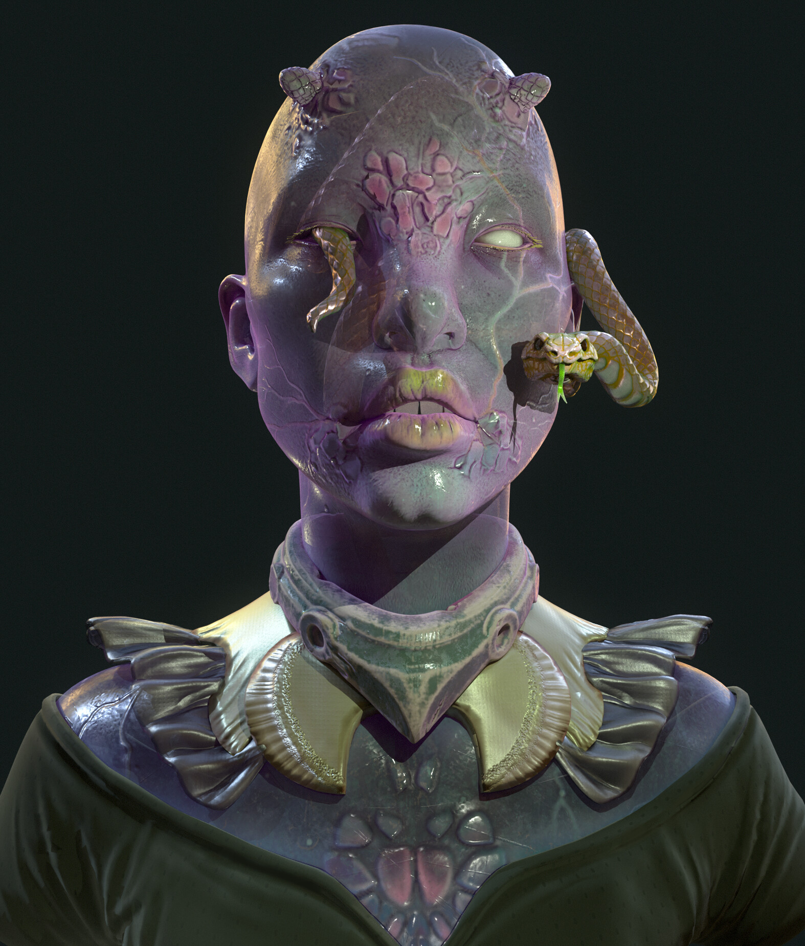 ArtStation - Slime Girl - NYX CGI Halloween Challenge