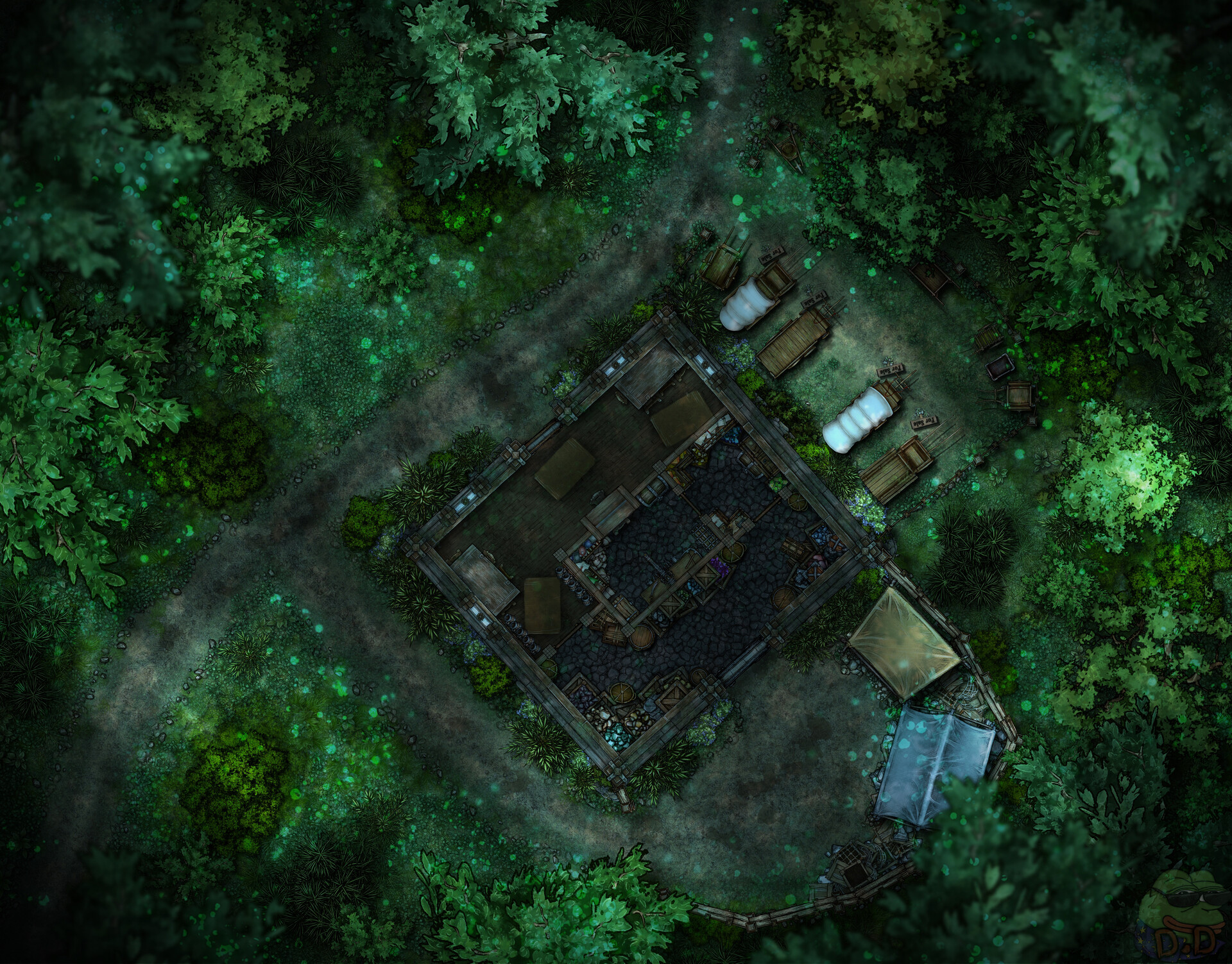 ArtStation - Phandalin Miner's Exchange [Night]