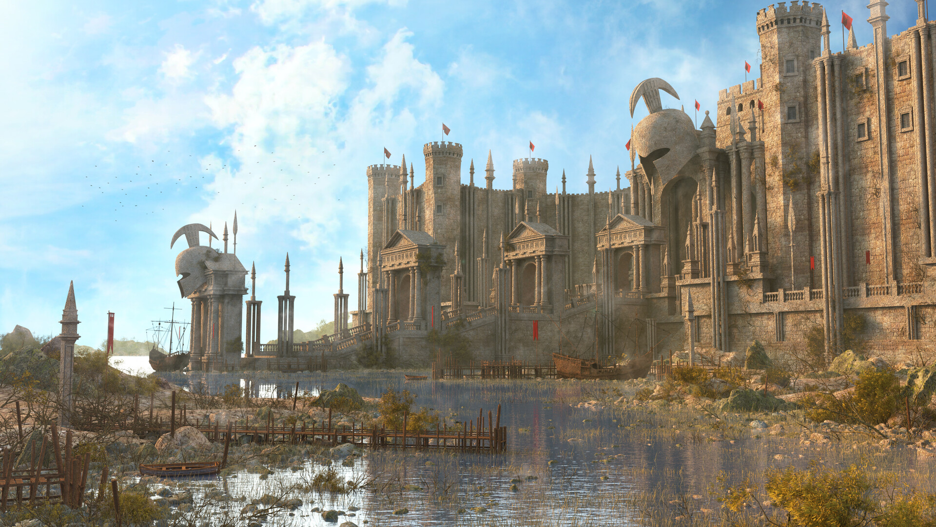 ArtStation - Spartan fortress