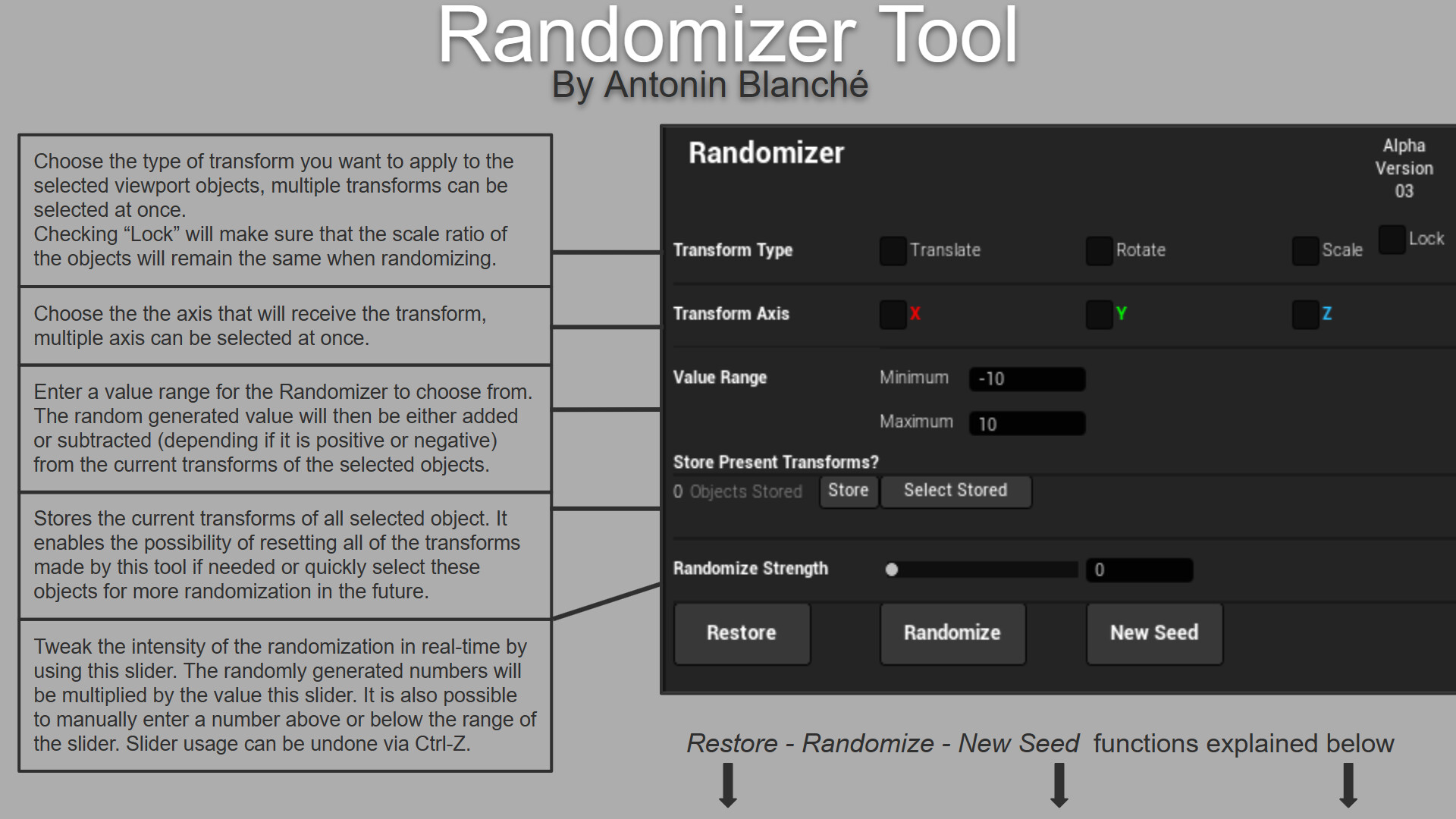 Antonin Blanché - Unreal Randomizer Tool