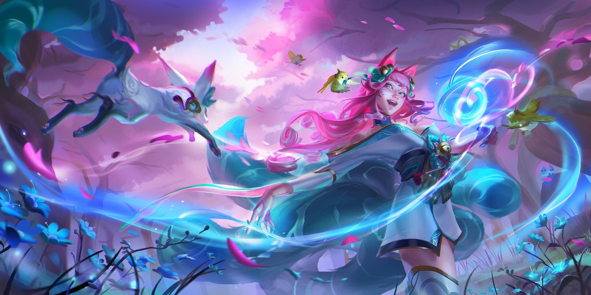 ArtStation - Spirit Blossom Ahri Fan Art