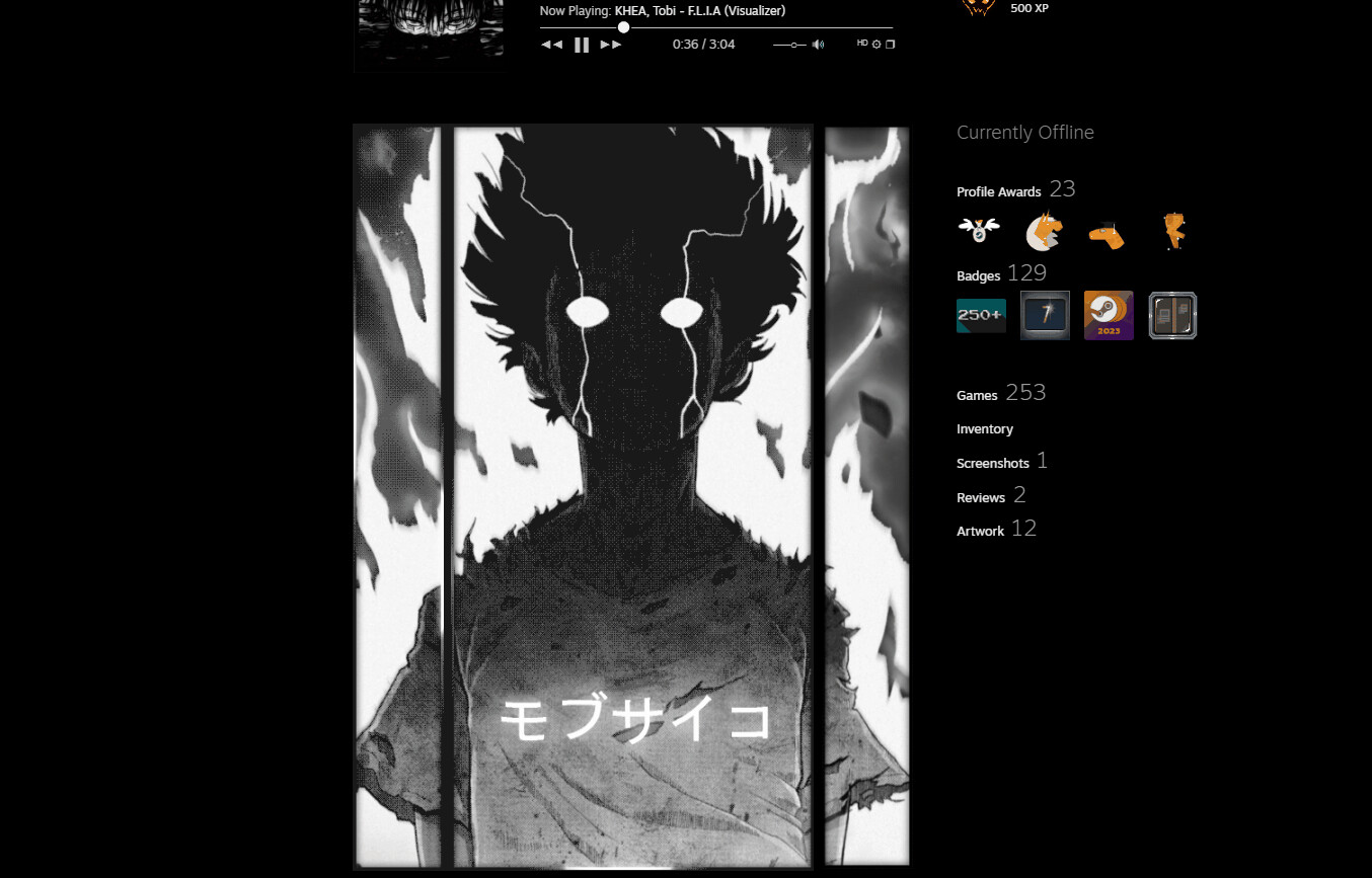 ArtStation - Mob Psycho Steam Artwork