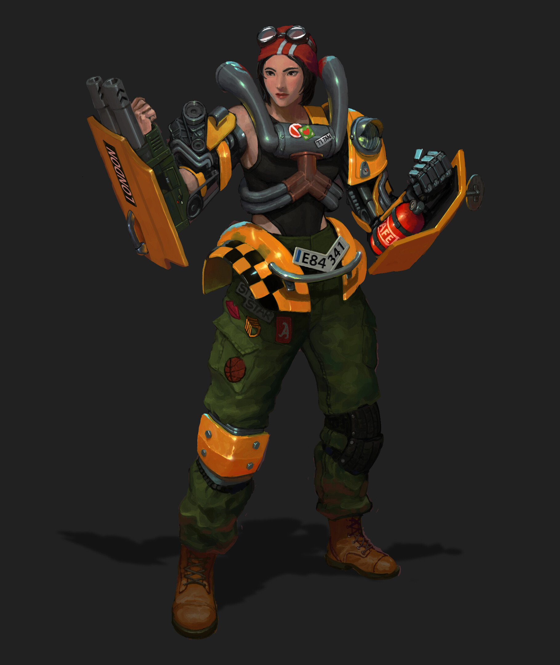 ArtStation - 디젤펑크 걸 [Diesel-punk girl]