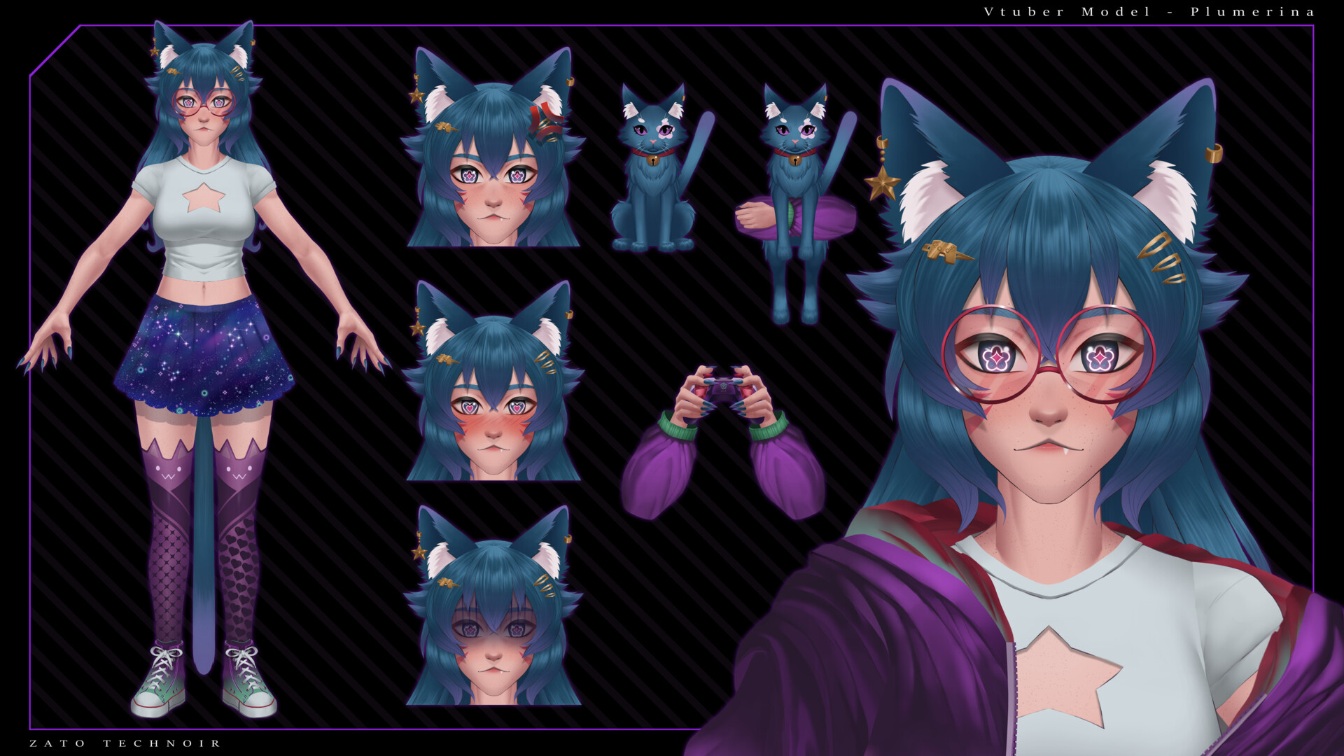 ArtStation - Plumerina Vtuber Model