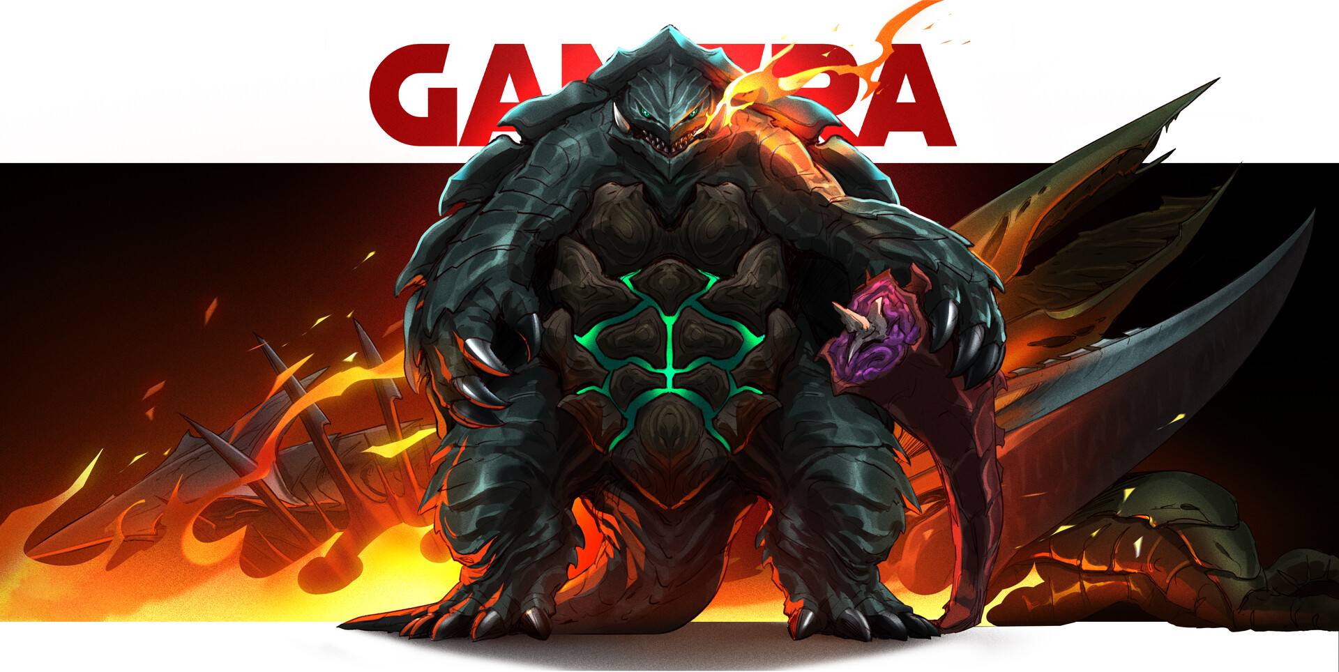 ArtStation - Gamera destroy all monsters