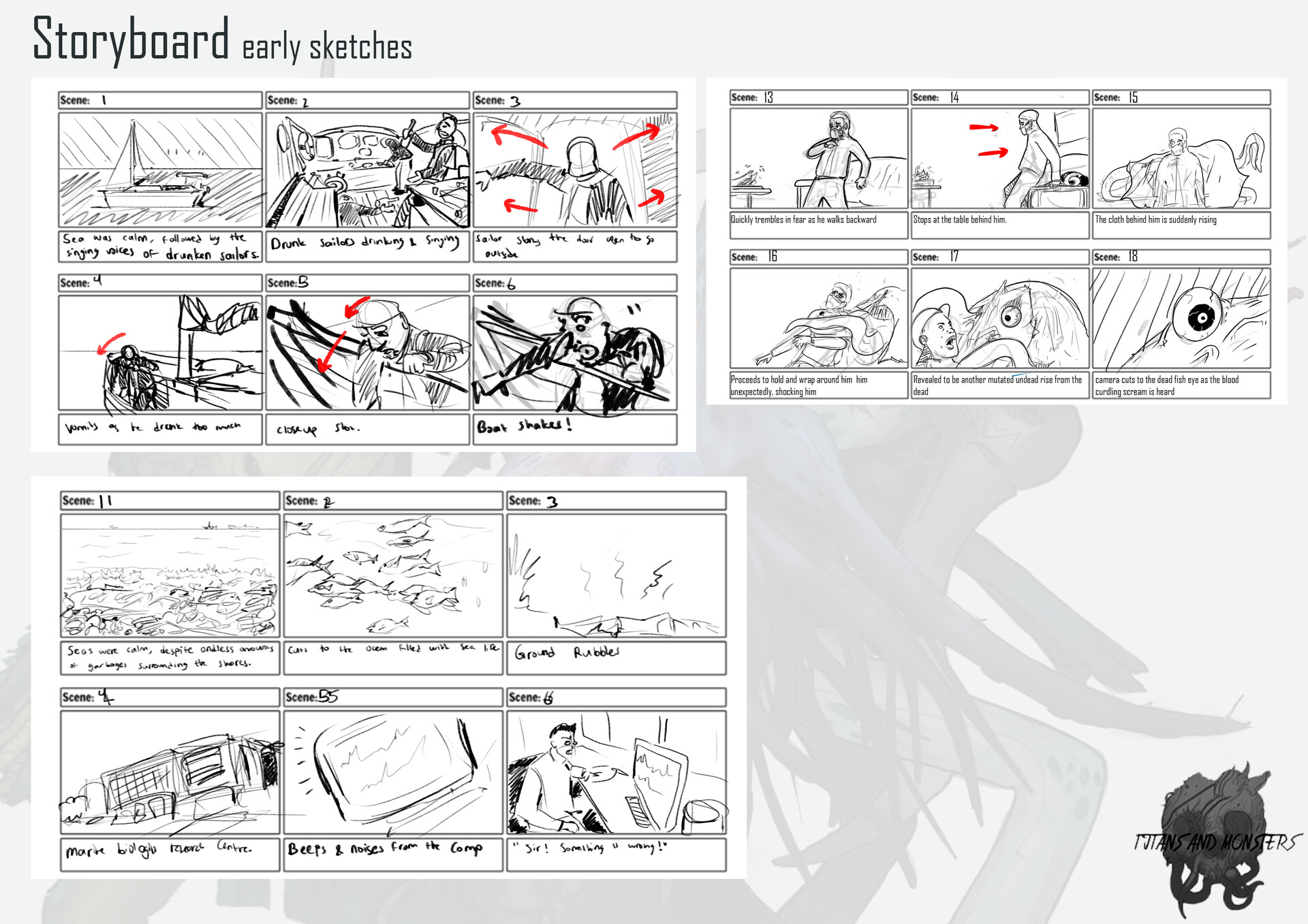 ArtStation - Beyond The Trenches storyboard