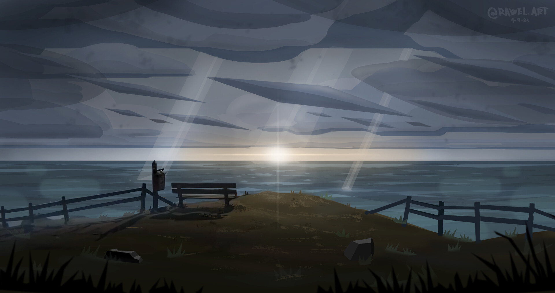 ArtStation - Cloudy sea