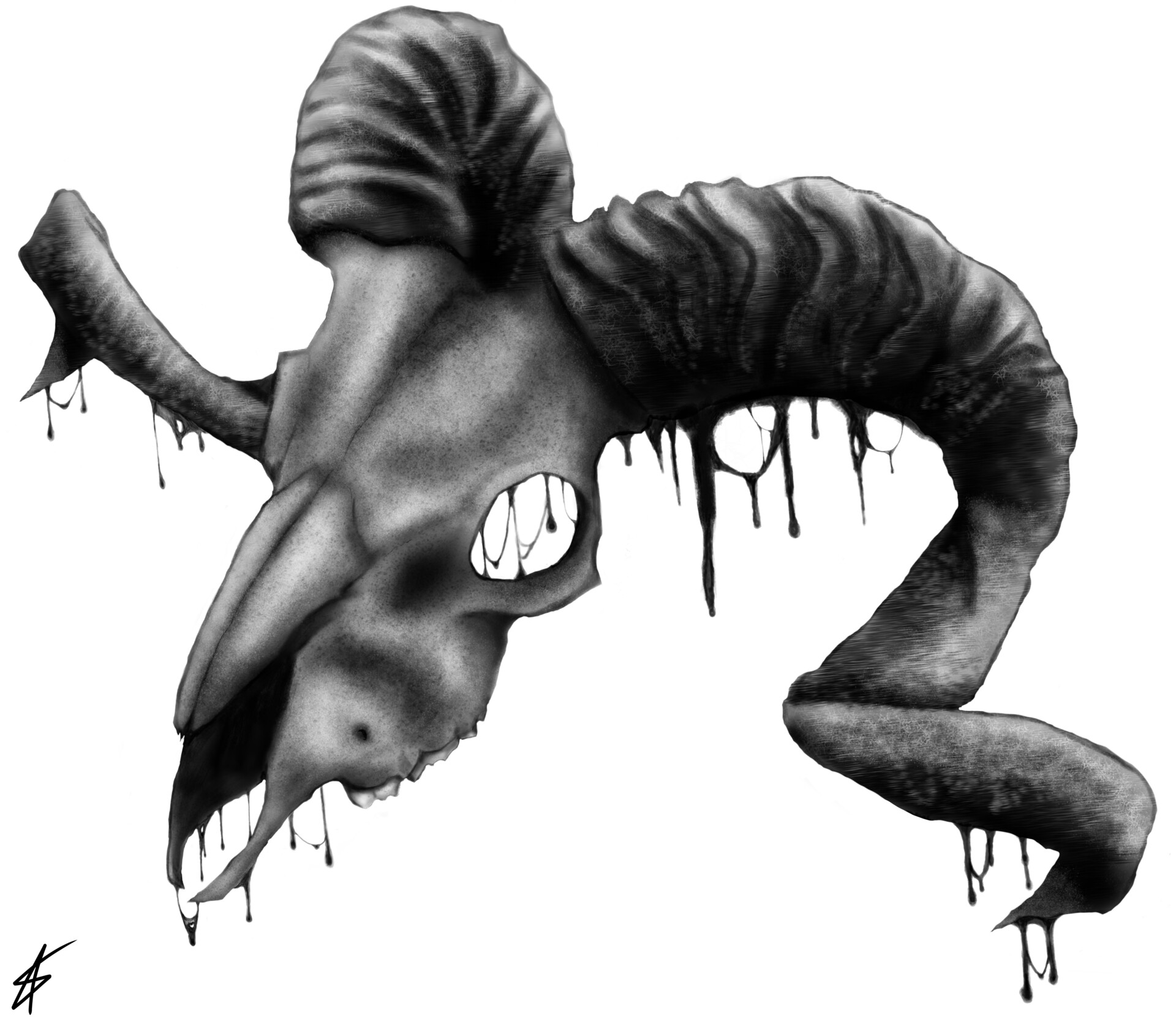 ArtStation - Ram skull