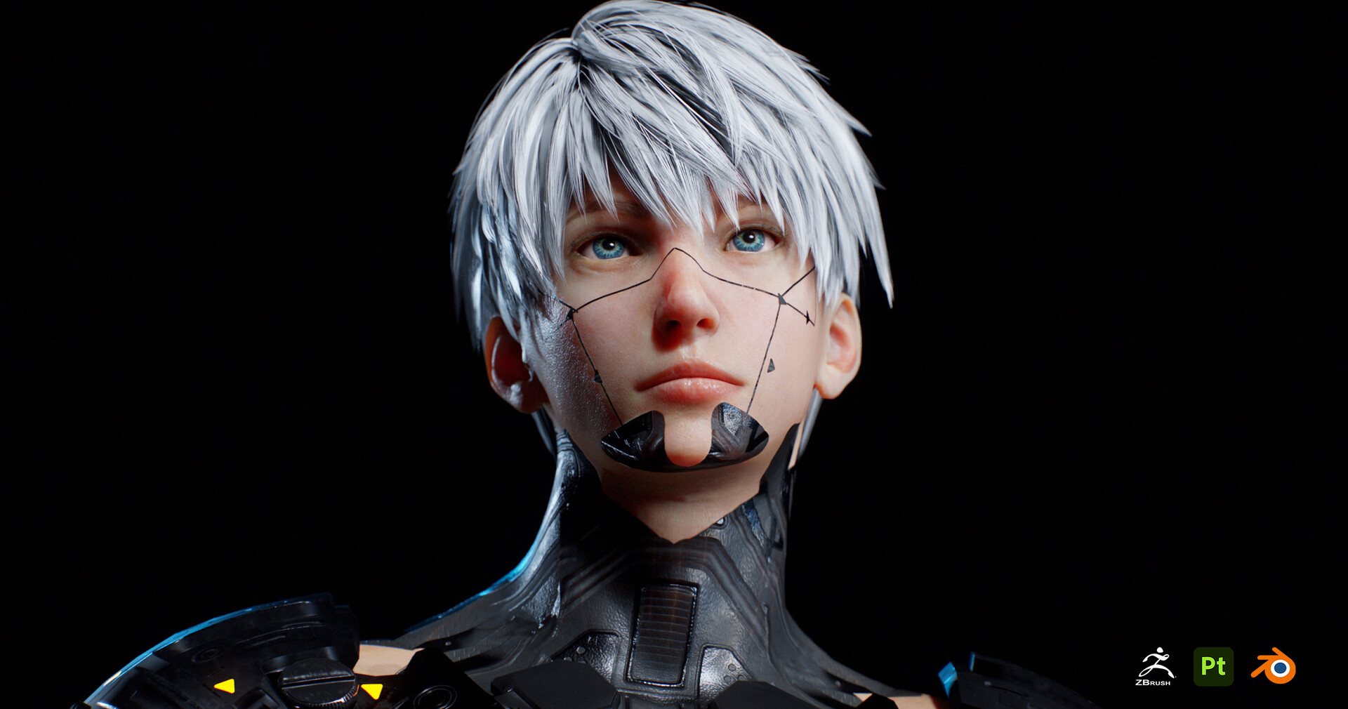 ArtStation - Character 3d Cyberpunk by Oscar Creativo