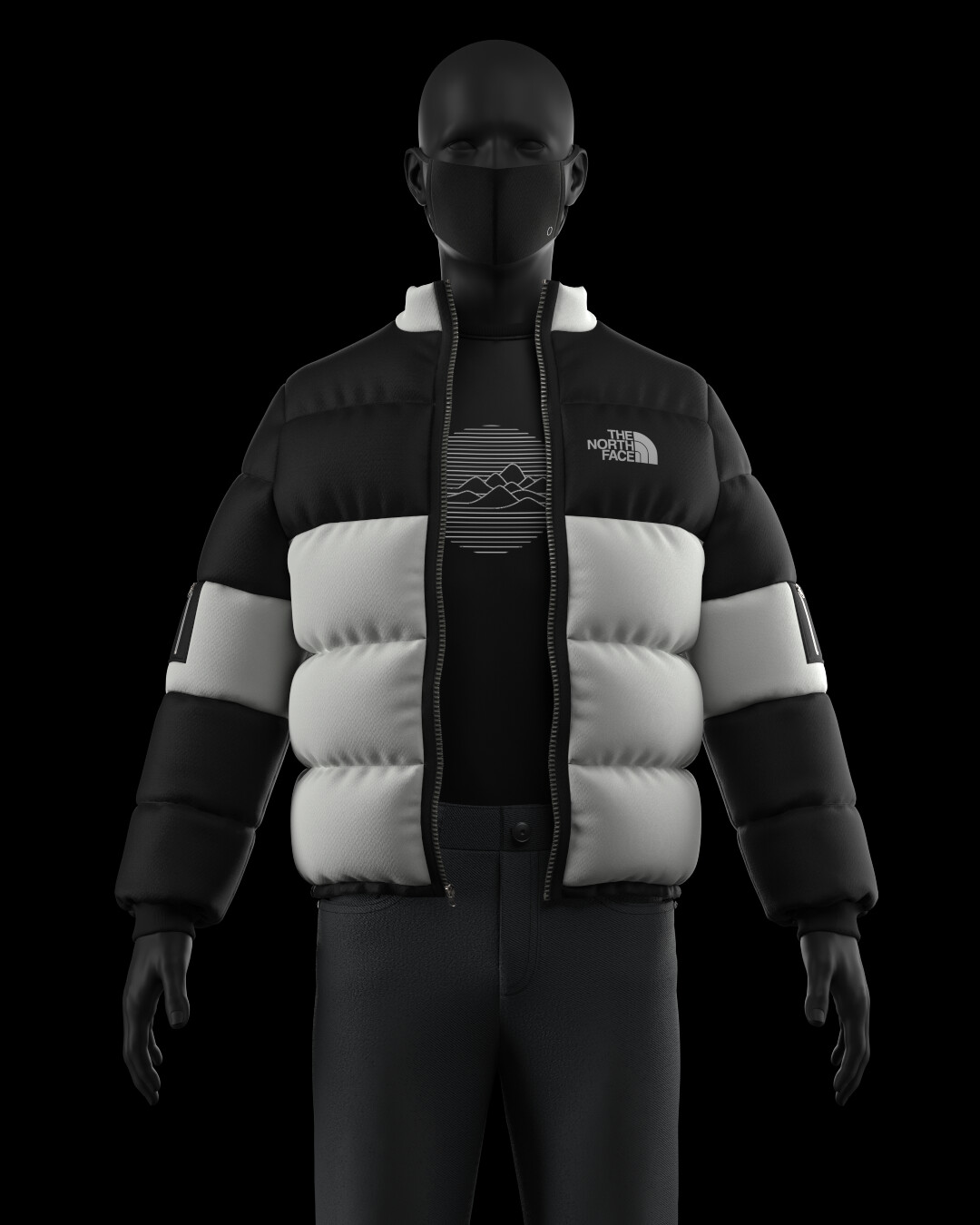 Surya - virtual fashion | realistic streetwear puffer jacket