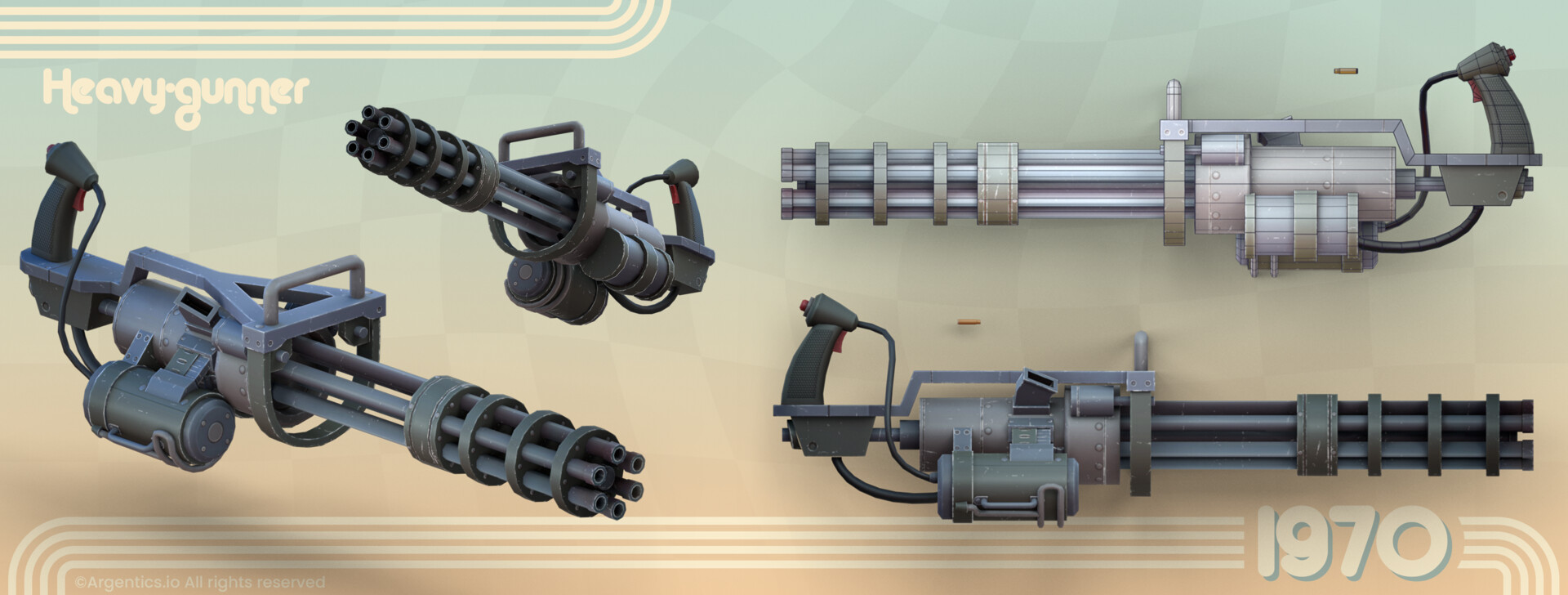 Argentics - Heavy gunner - Character art