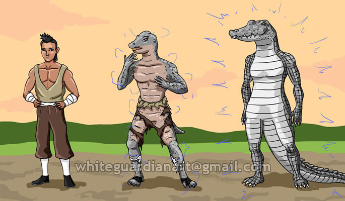 ArtStation - March 25 - Anthro Crocodile TF