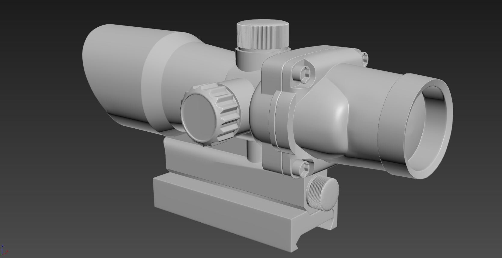 ArtStation - Tactical Scope modeled in 5 hours