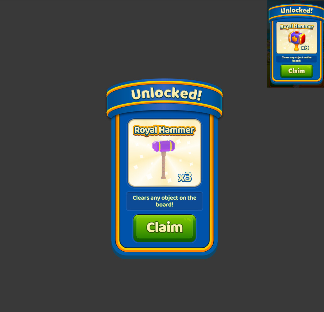 ArtStation - Royal Match Game UI Design - Fan Art