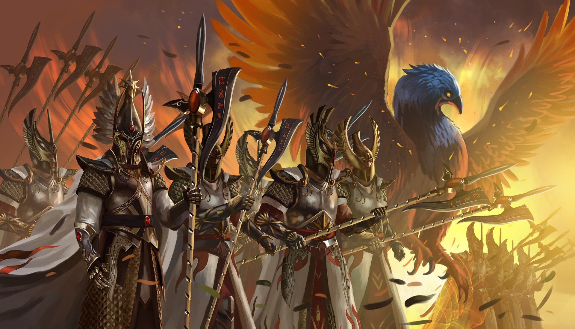 ArtStation - Illustration for video: High Elf Armies - Warhammer ...