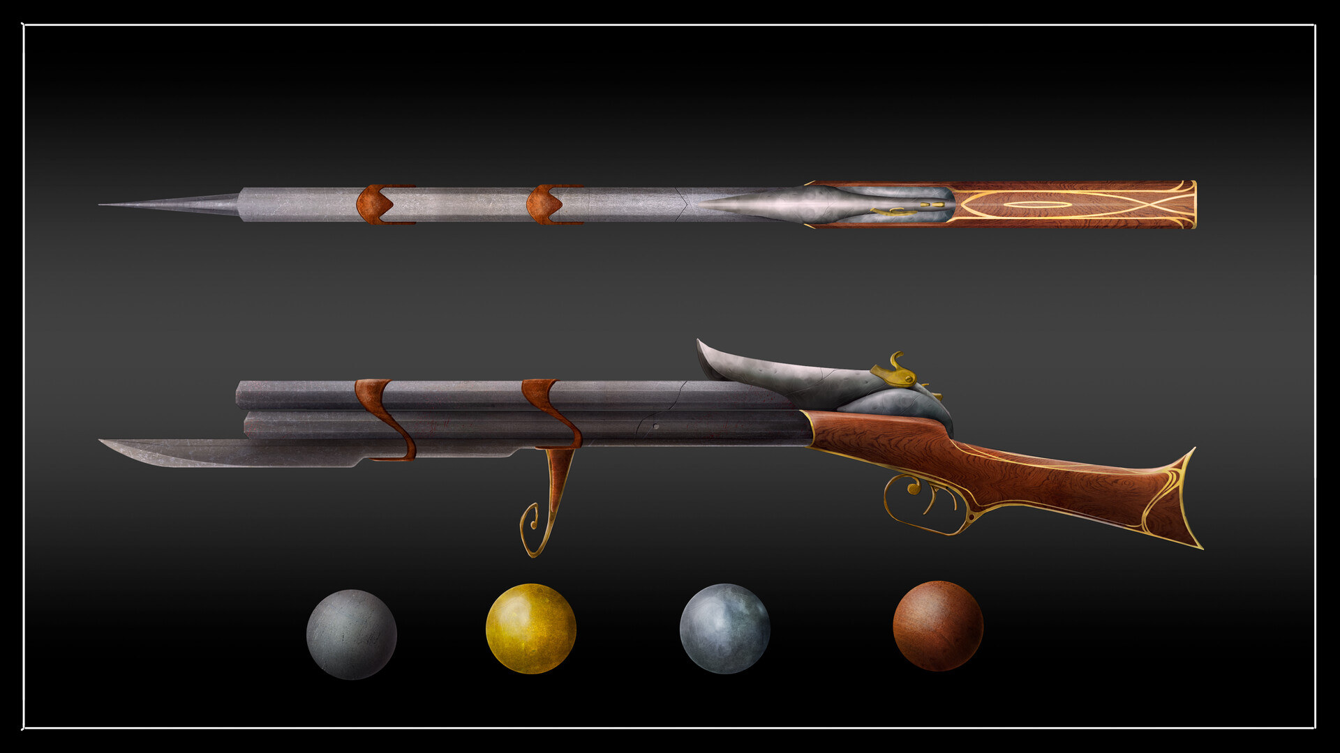 ArtStation - concept art victorian gun