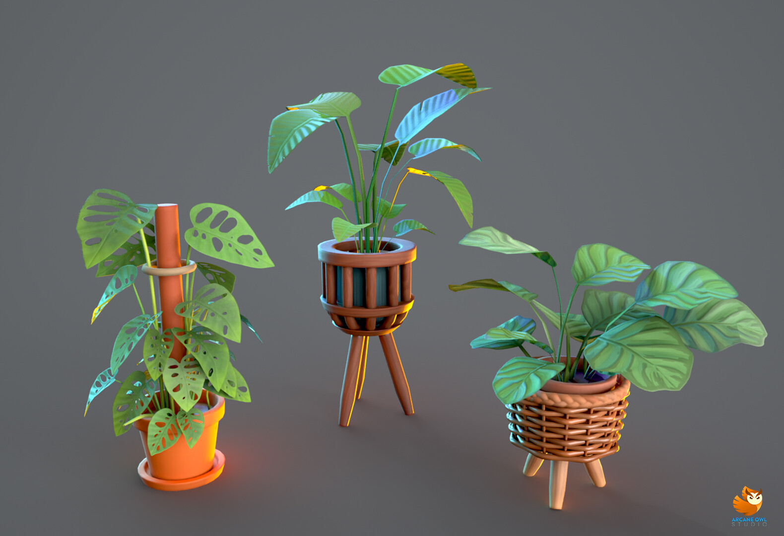 Arcane Owl Studio - Stylized plants & pots