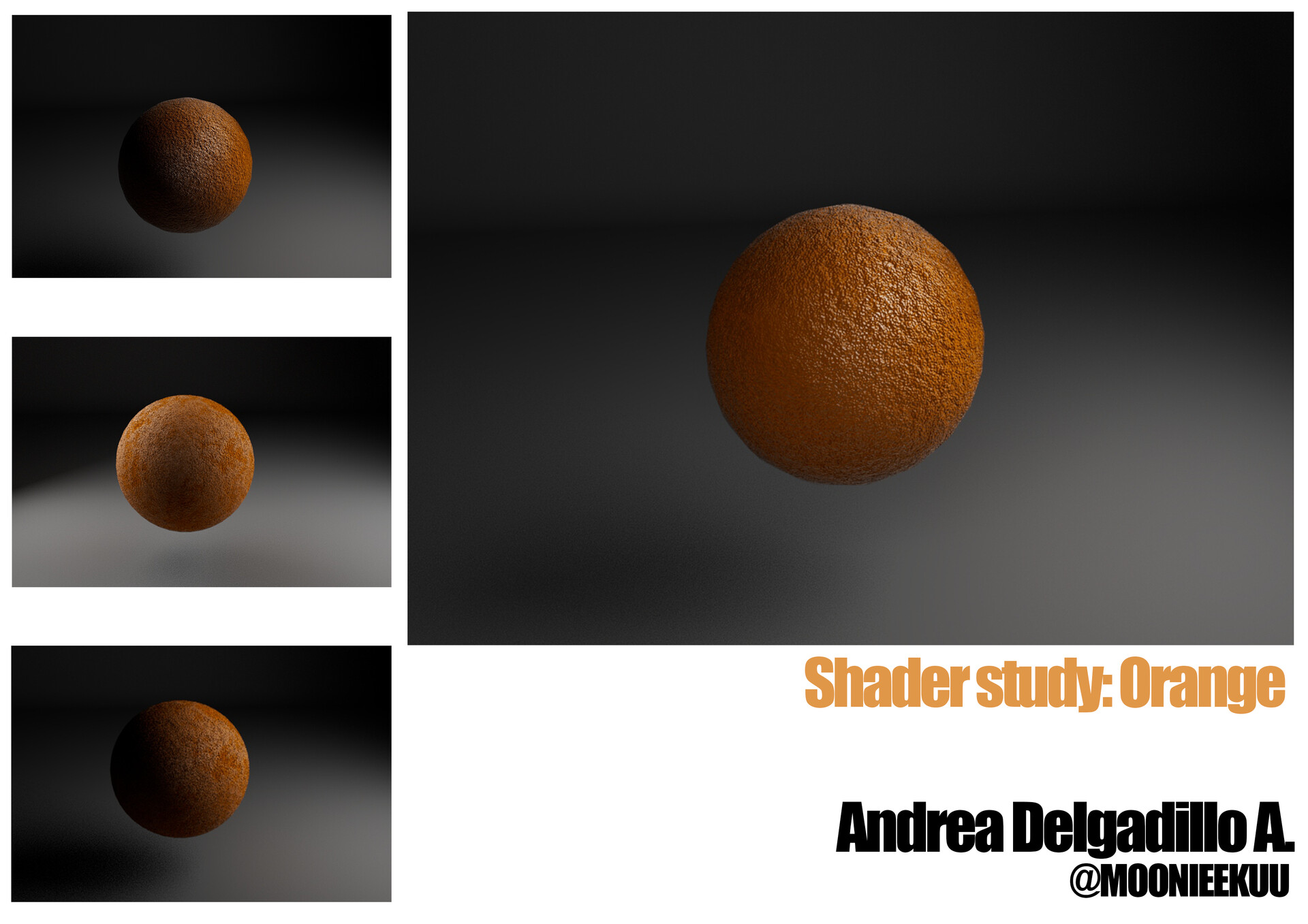 ArtStation - SHADER STUDY: ORANGE