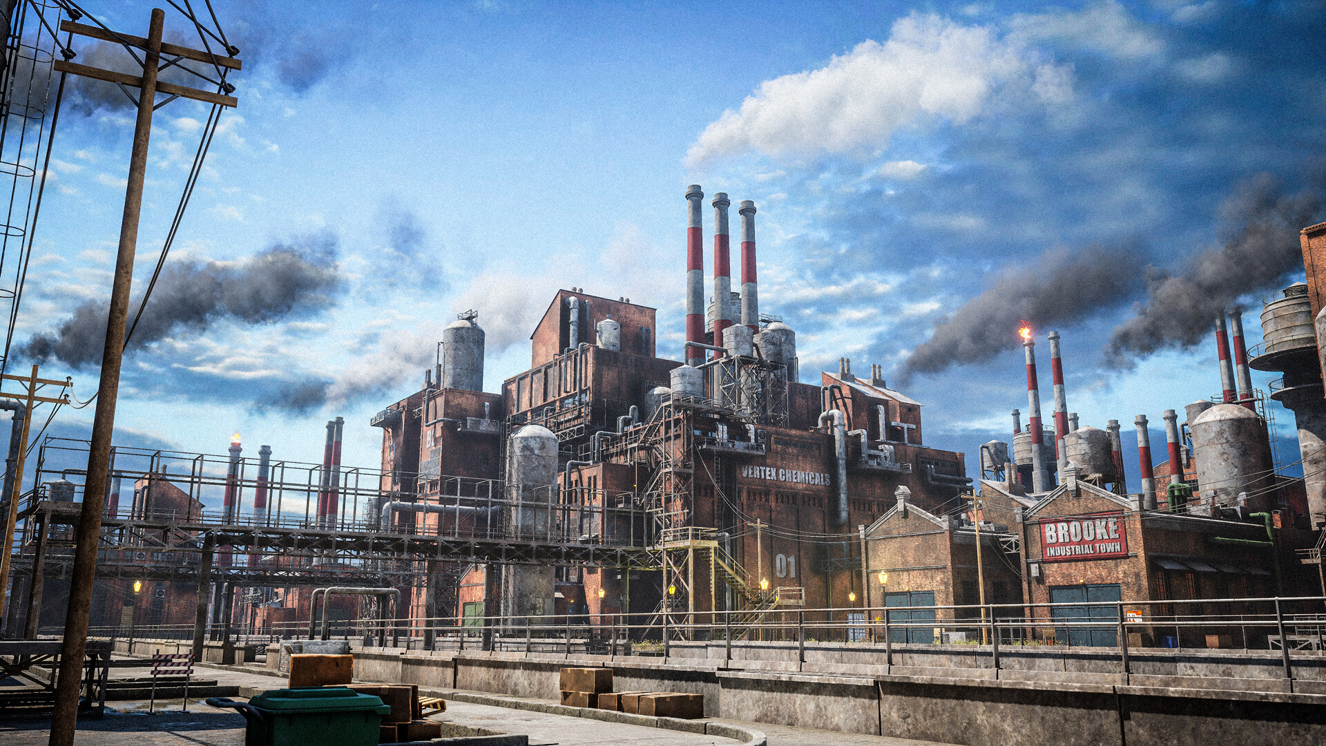 MESHINGUN STUDIO INC. - Brooke Industrial Town UE5 Megapack