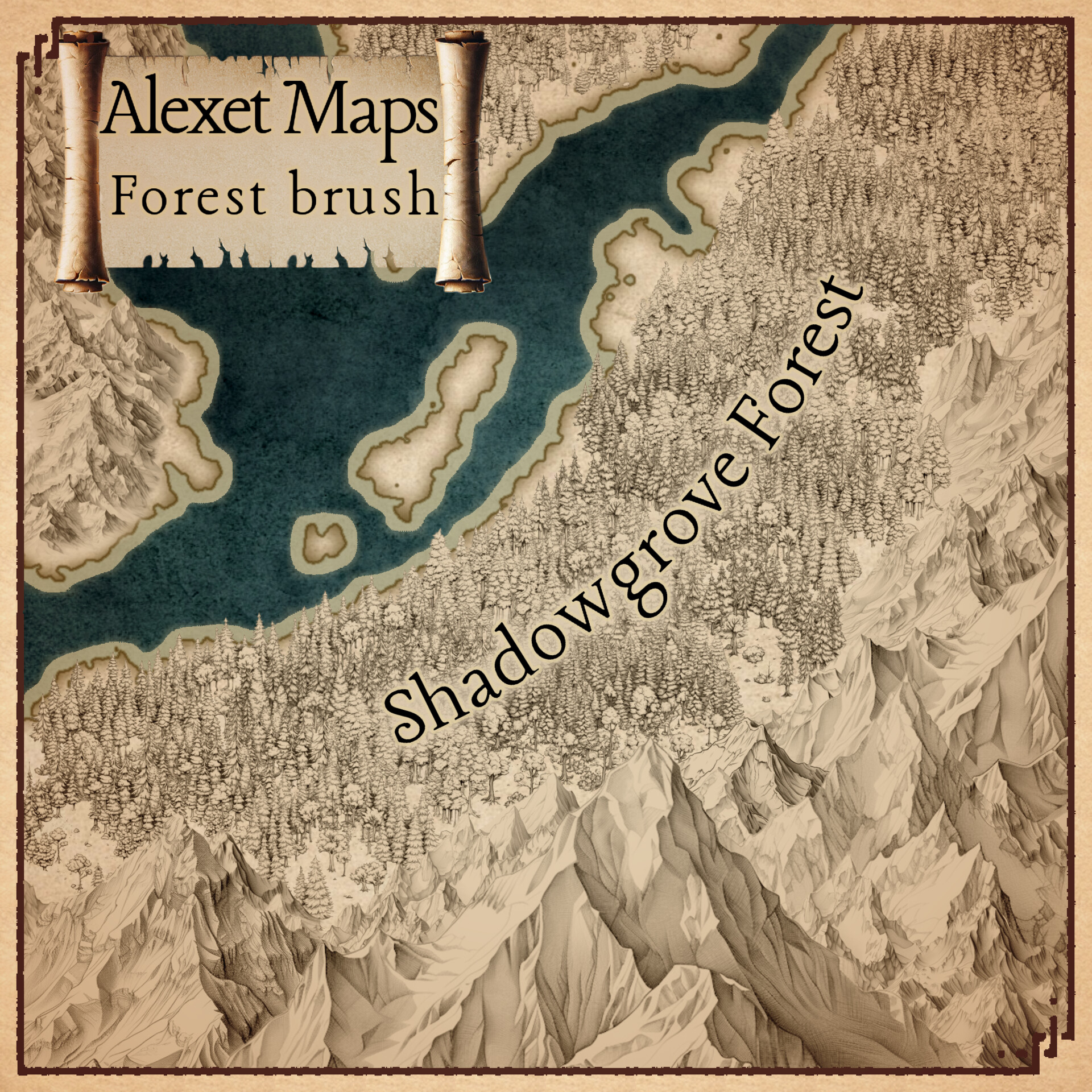 Alexet Maps - Forest Pack 1 for Wonderdraft by Alexet