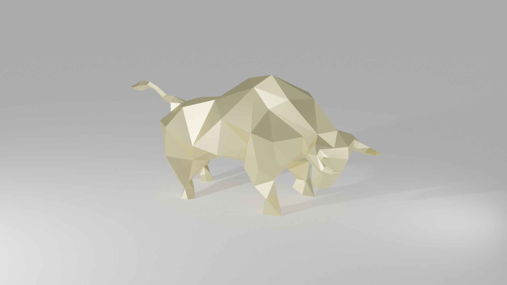 ArtStation - Low Poly Bull