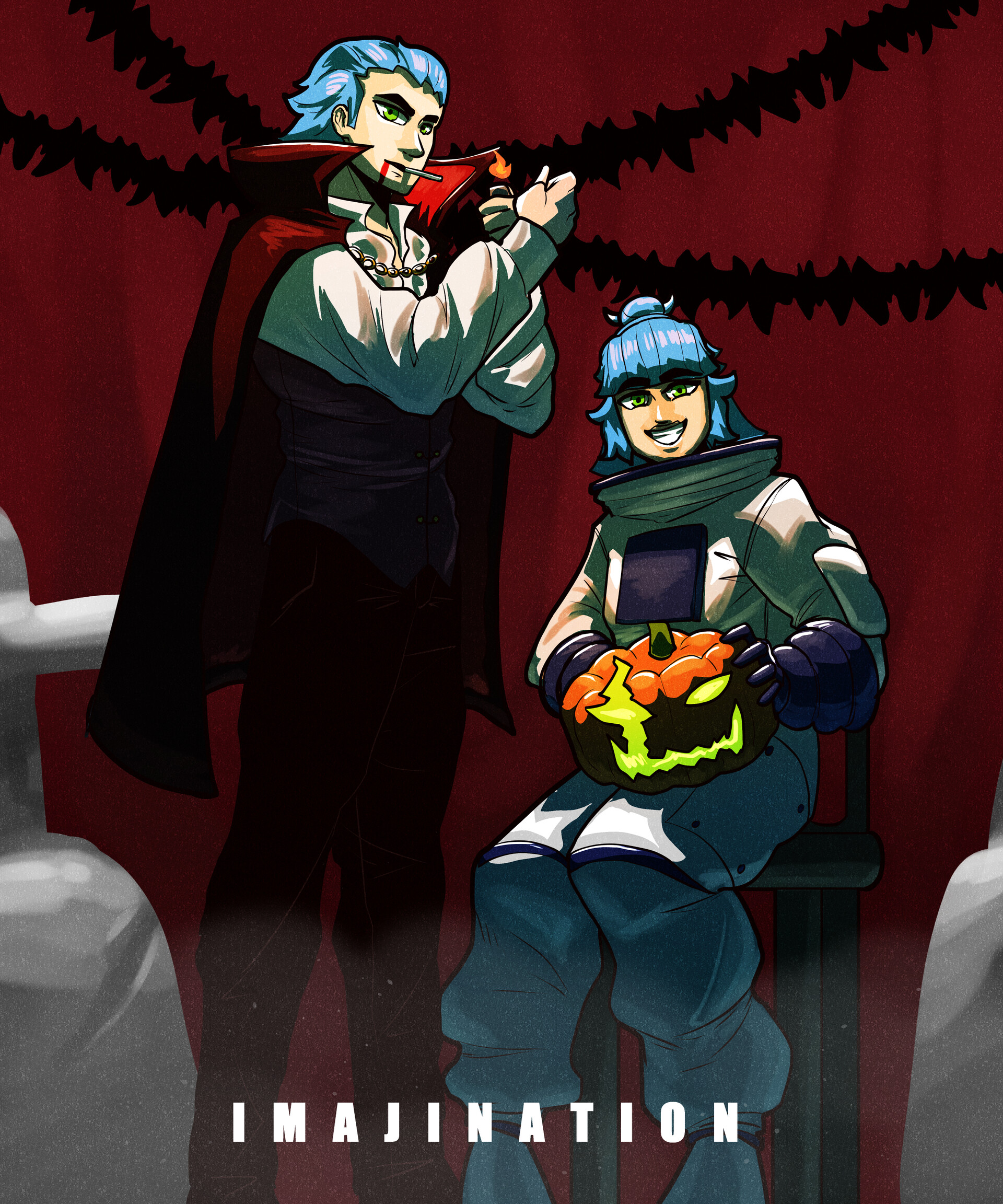 ArtStation - Blue Halloween (OCs) Illustration