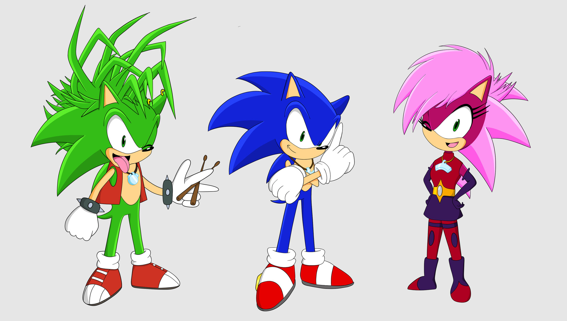 ArtStation - Triplets (Sonic Underground)